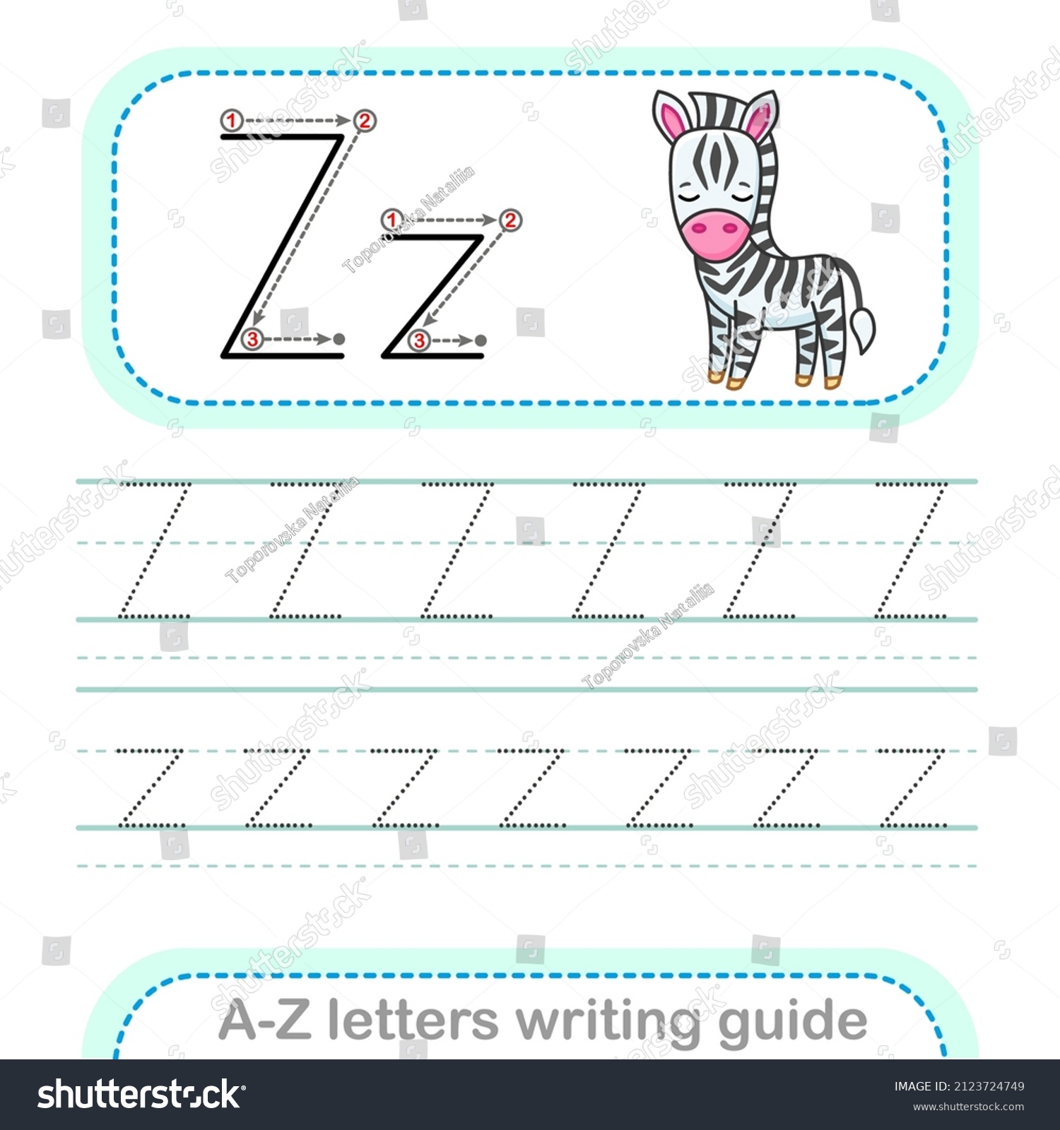 Letter Writing Guide Worksheet Tracing Letters Stock Vector (Royalty ... Letter Writing Guide Worksheet Tracing Letters Stock Vector (Royalty ...
