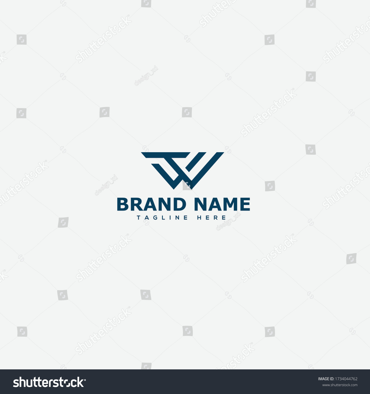 Letter Wt Logo Icon Design Template Stock Vector (Royalty Free ...