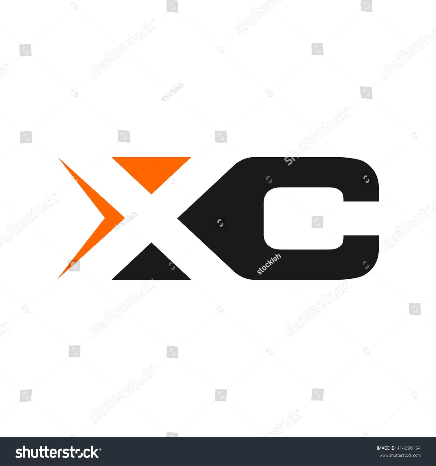 Letter X C Logo Vector Stock Vector (Royalty Free) 414690154 | Shutterstock