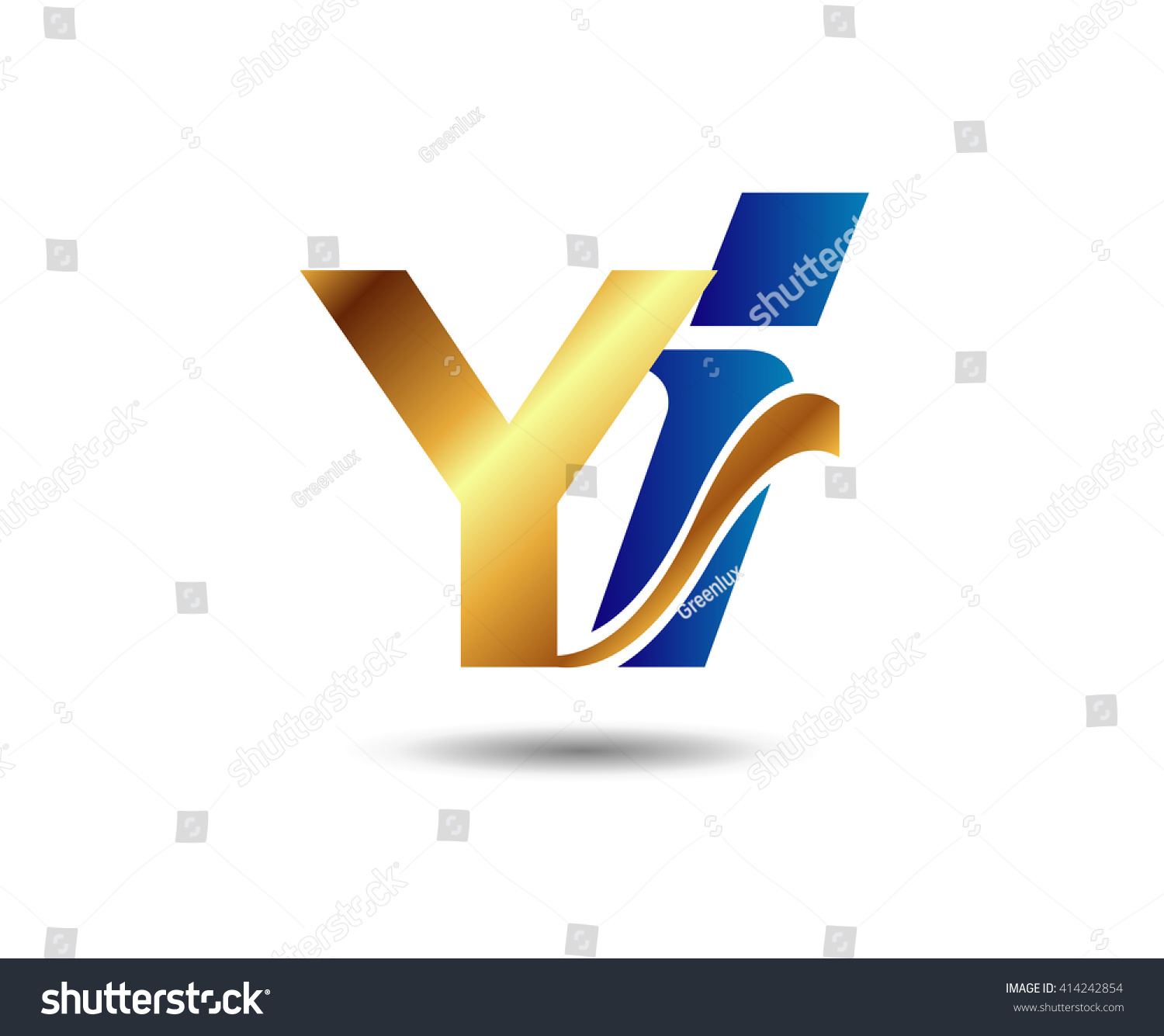 Letter Yi Logo Vector: vector de stock (libre de regalías) 414242854 ...