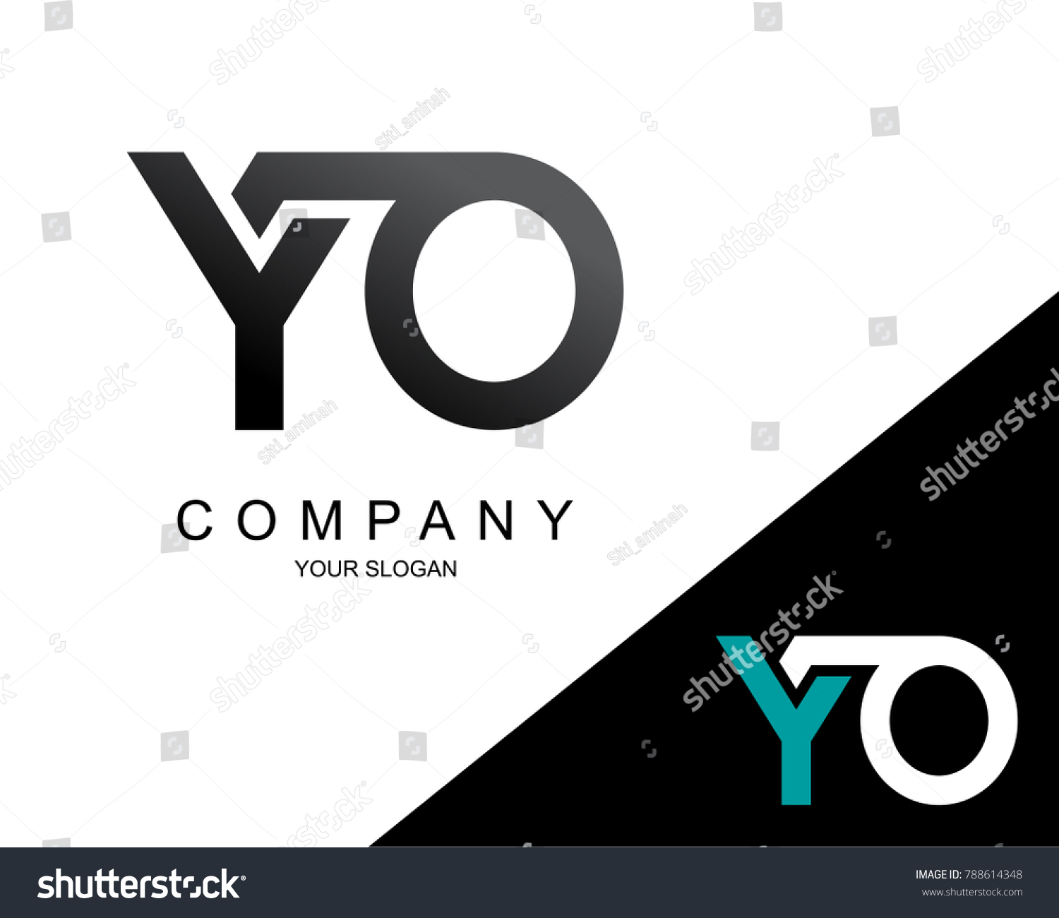 Letter Yo Logo Icon Design Template Stock Vector (Royalty Free) 788614348