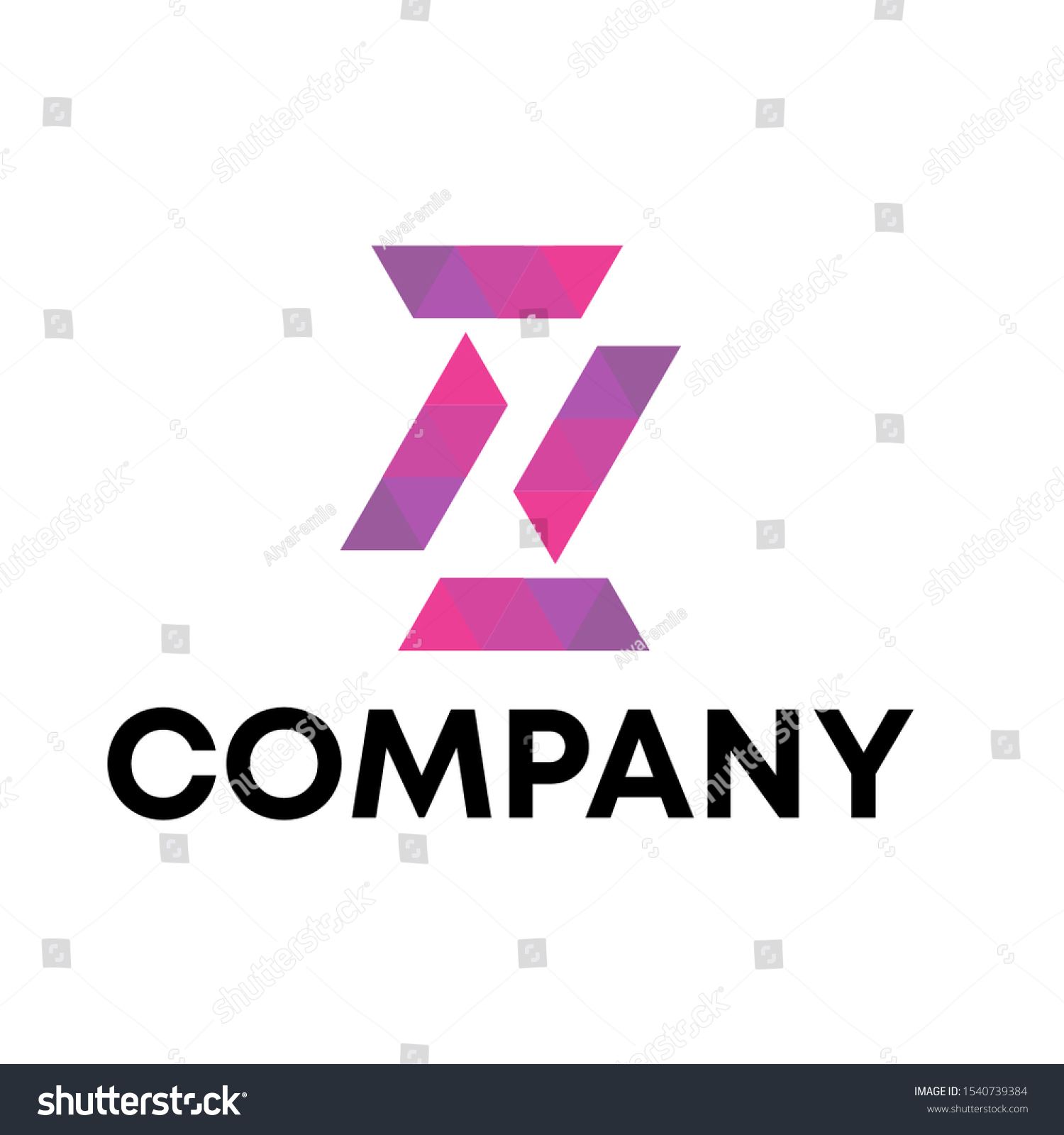 Letter Z Logo Design Vector Shape Stock Vector (Royalty Free ...