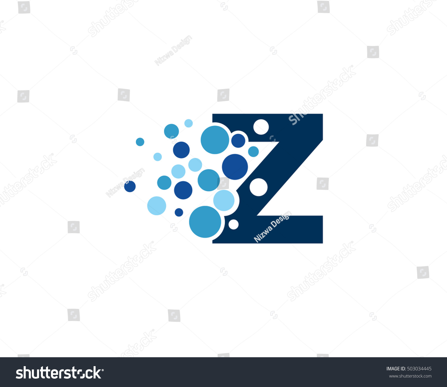 Letter Z Pixel Dot Circle Spread Stock Vector (Royalty Free) 503034445 ...