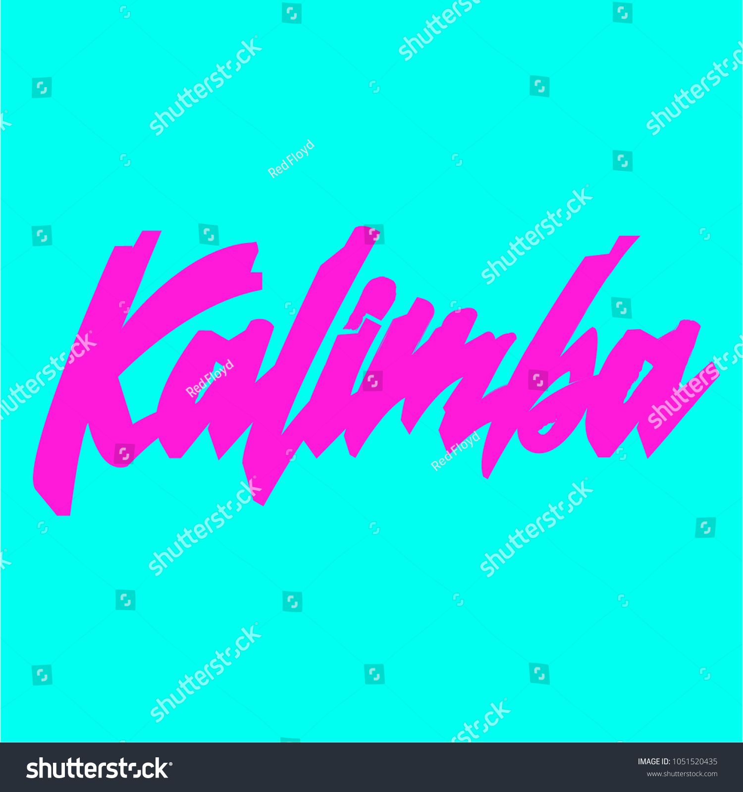 Lettering Logo Vector Type Kalimba Stock Vector (Royalty Free ...