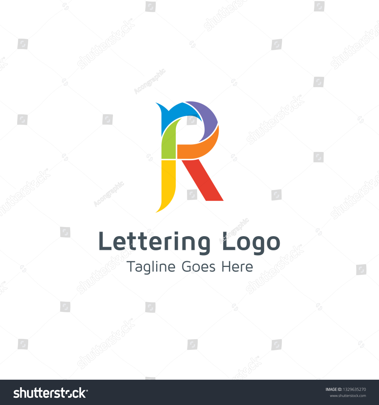 Lettering R Vector Stock Vector (Royalty Free) 1329635270 | Shutterstock