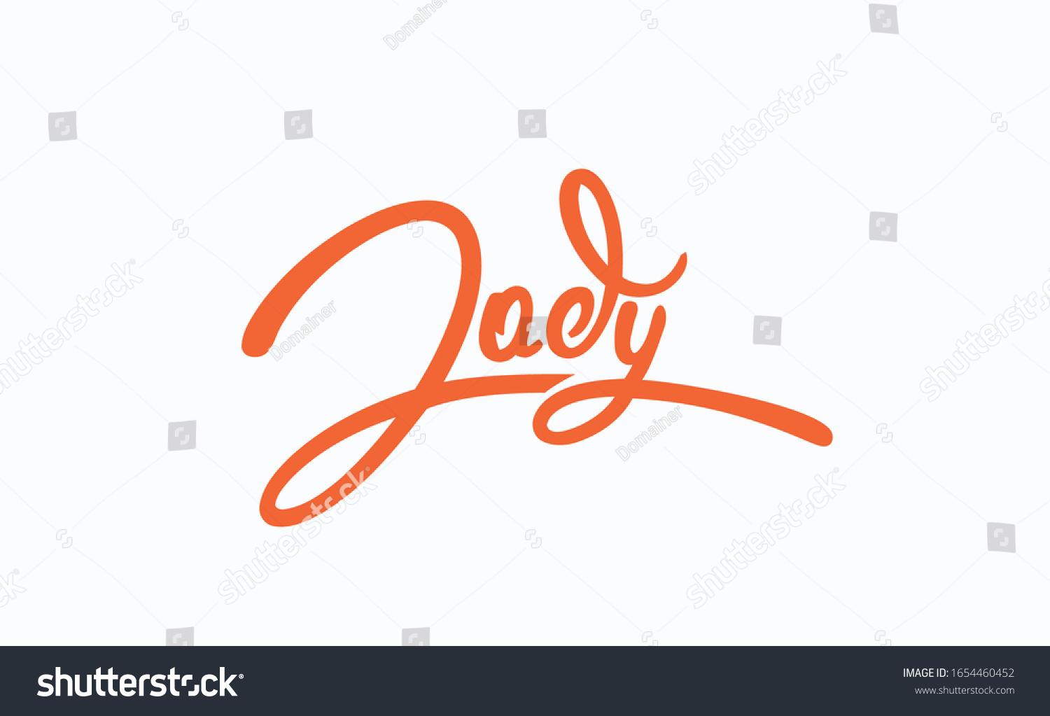 Lettering Word Lady Vector Template Stock Vector (Royalty Free ...