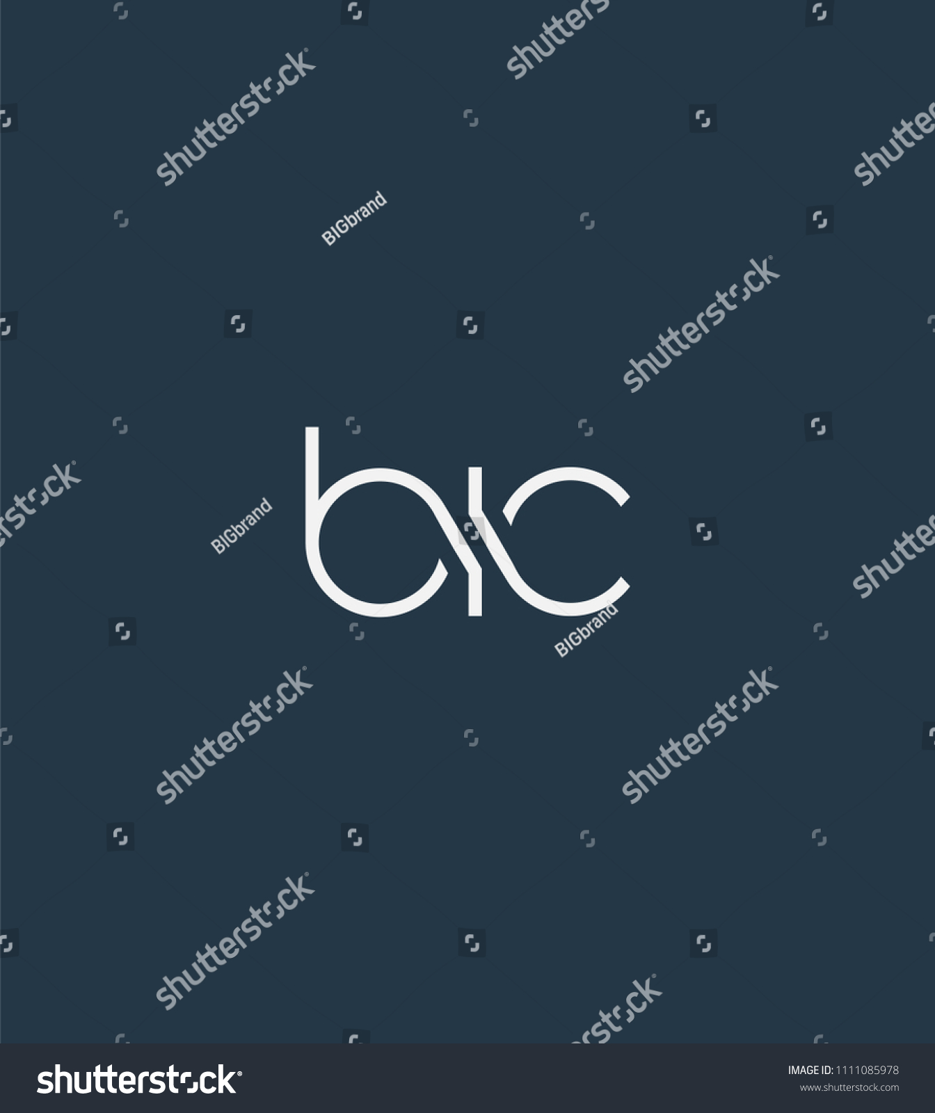 Letters Bic Joint Logo Icon Vector Stock Vector (Royalty Free ...