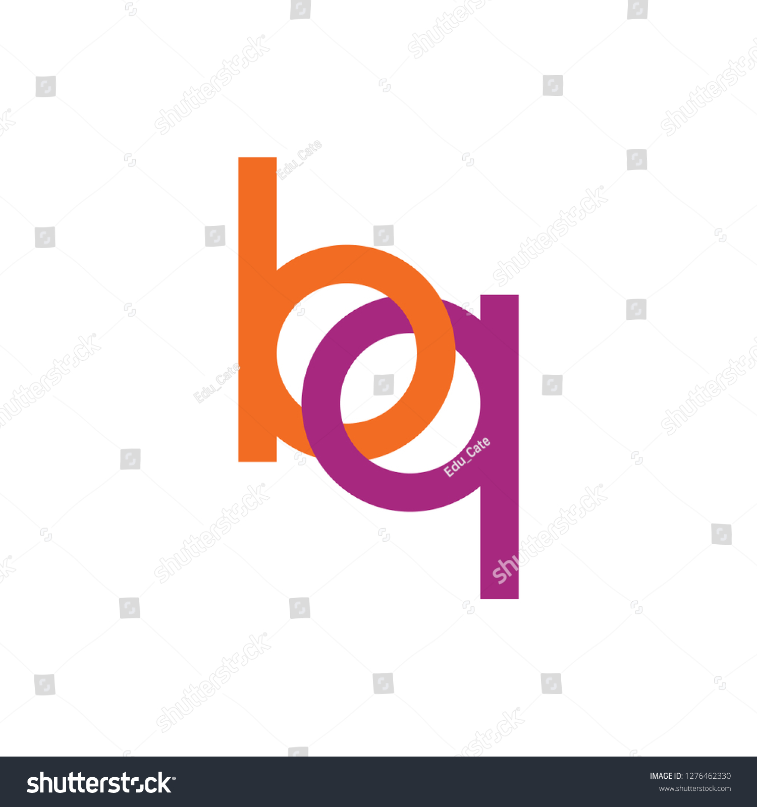 Letters Bq Simple Linked Logo Vector Stock Vector (Royalty Free ...