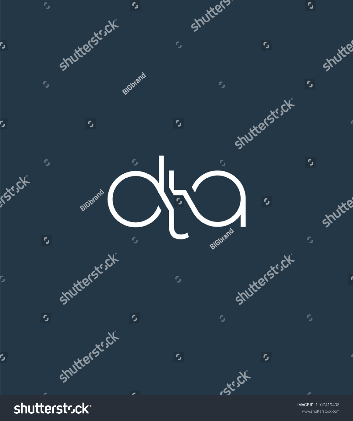 Letters Dta Joint Logo Icon Vector Stock Vector (Royalty Free ...