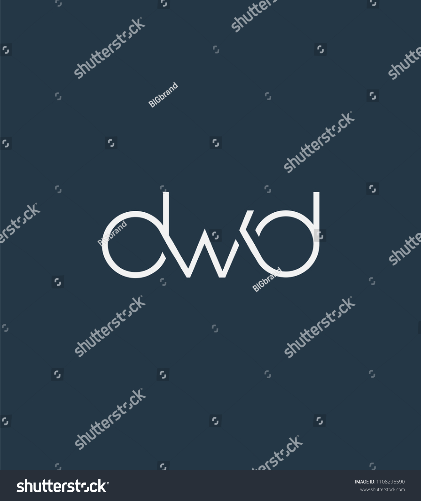Letters Dwd Joint Logo Icon Vector Stock Vector (Royalty Free ...