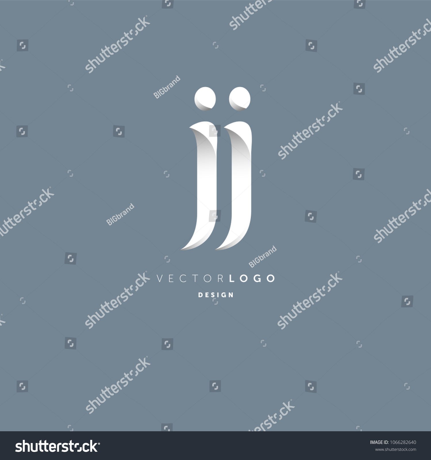 Letters J J Joint Logo Icon Stock Vector (Royalty Free) 1066282640