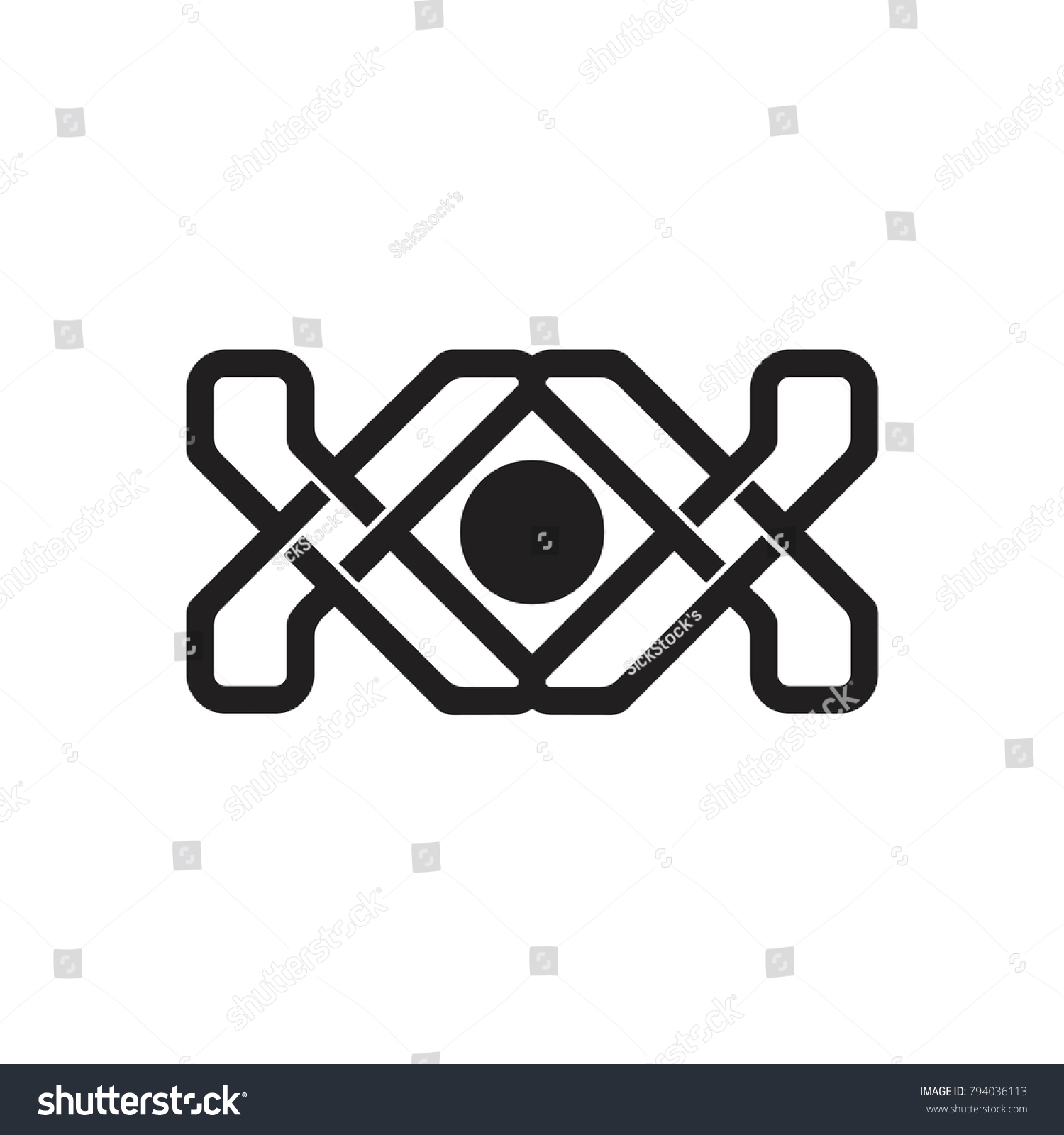 Letters Kk Scissors Symbol Logo Vector Stock Vector (Royalty Free ...