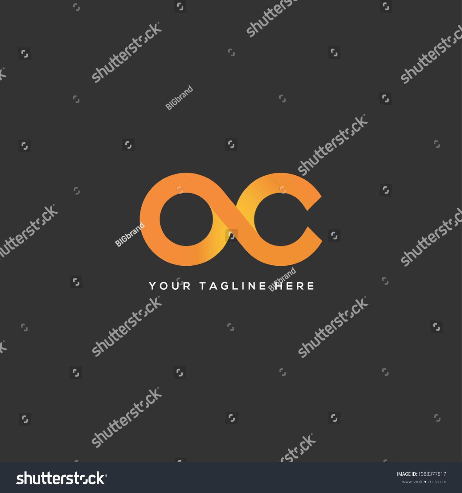 Letters O C Logo Icon Vector Stock Vector (Royalty Free) 1088377817 ...