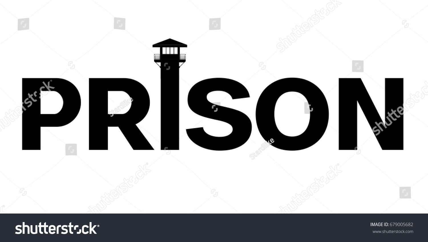 Letters Prison Logo Vector Black Text 스톡 벡터(로열티 프리) 679005682 ...
