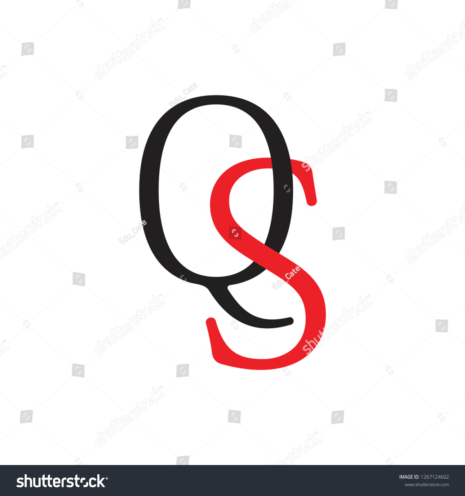 Letters Qs Linked Simple Logo Vector: เวกเตอร์สต็อก (ปลอดค่าลิขสิทธิ์ ...