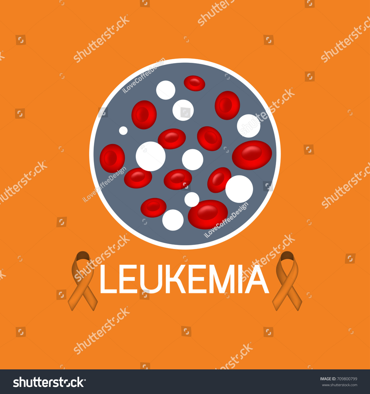 Leukemia Vector Icon Illustration Stock Vector (Royalty Free) 709800799