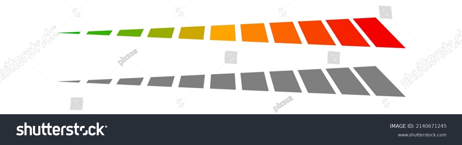 Level Progress Bar Indicator Lowhigh Progression Stock Vector (Royalty ...