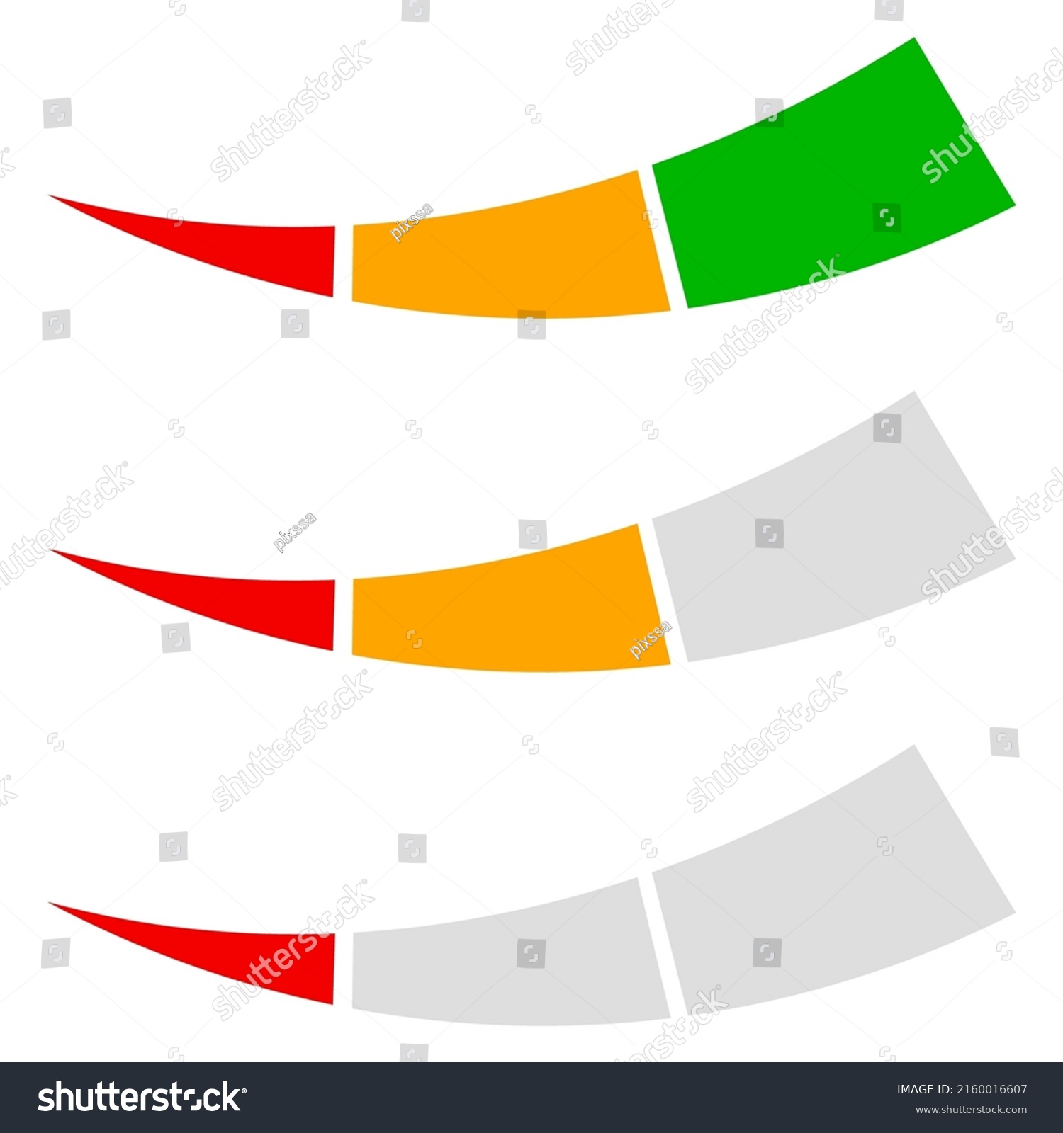 Level Progress Bar Indicator Lowhigh Progression Stock Vector (Royalty ...