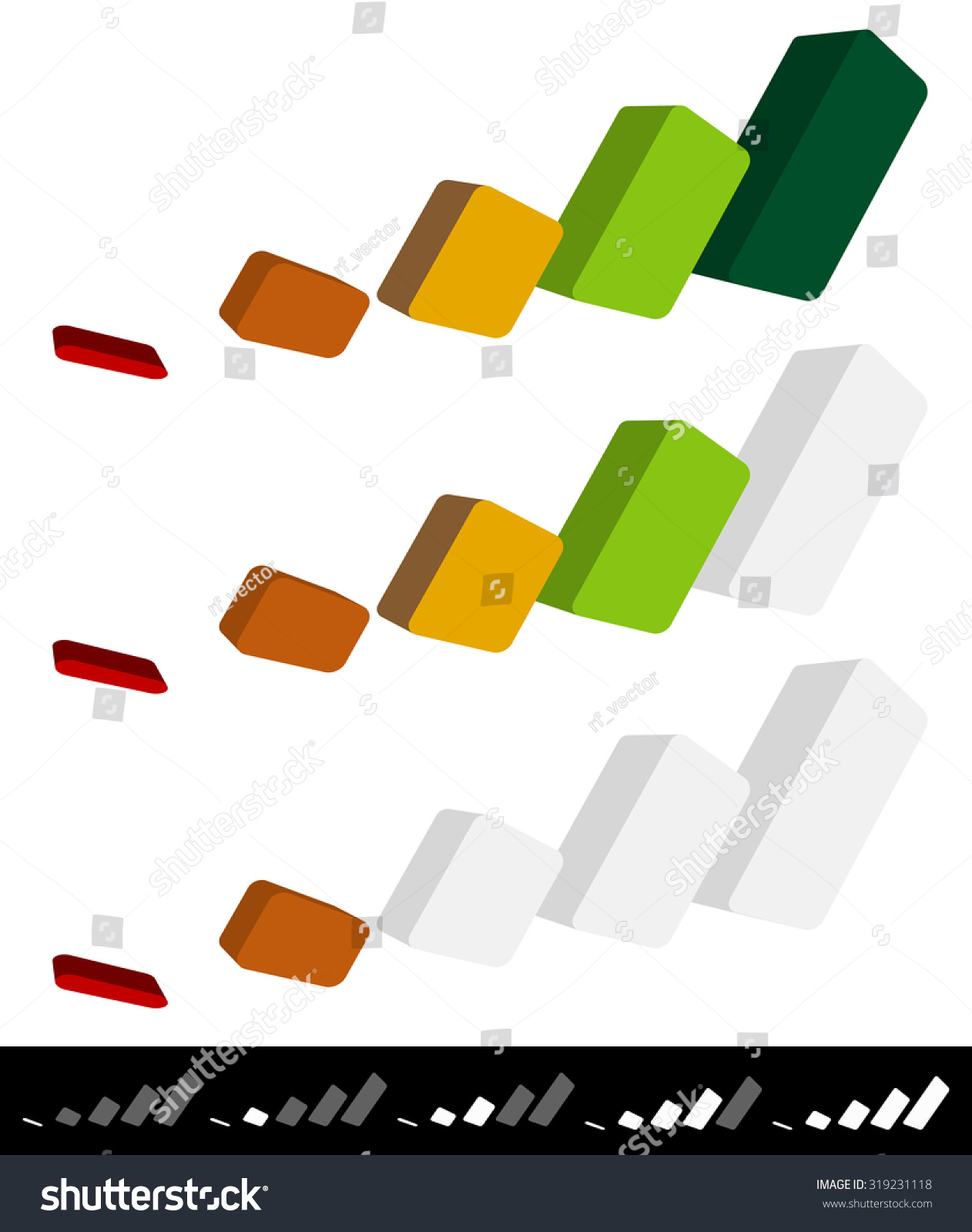 Level Progress Indicators Steps Phases Signal Stock Vector (Royalty ...
