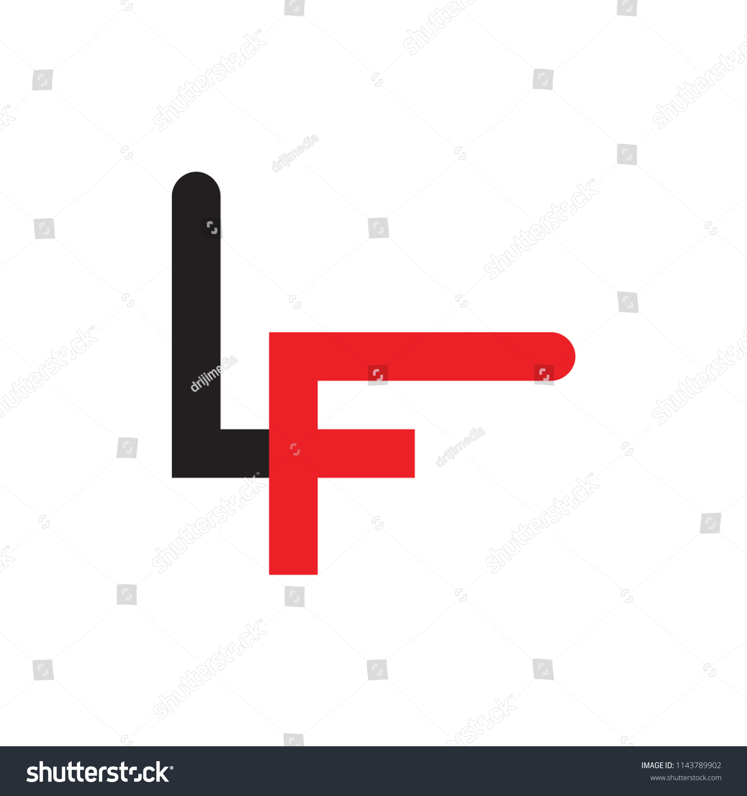 Lf Logo Letter Design Stock Vector (Royalty Free) 1143789902 | Shutterstock