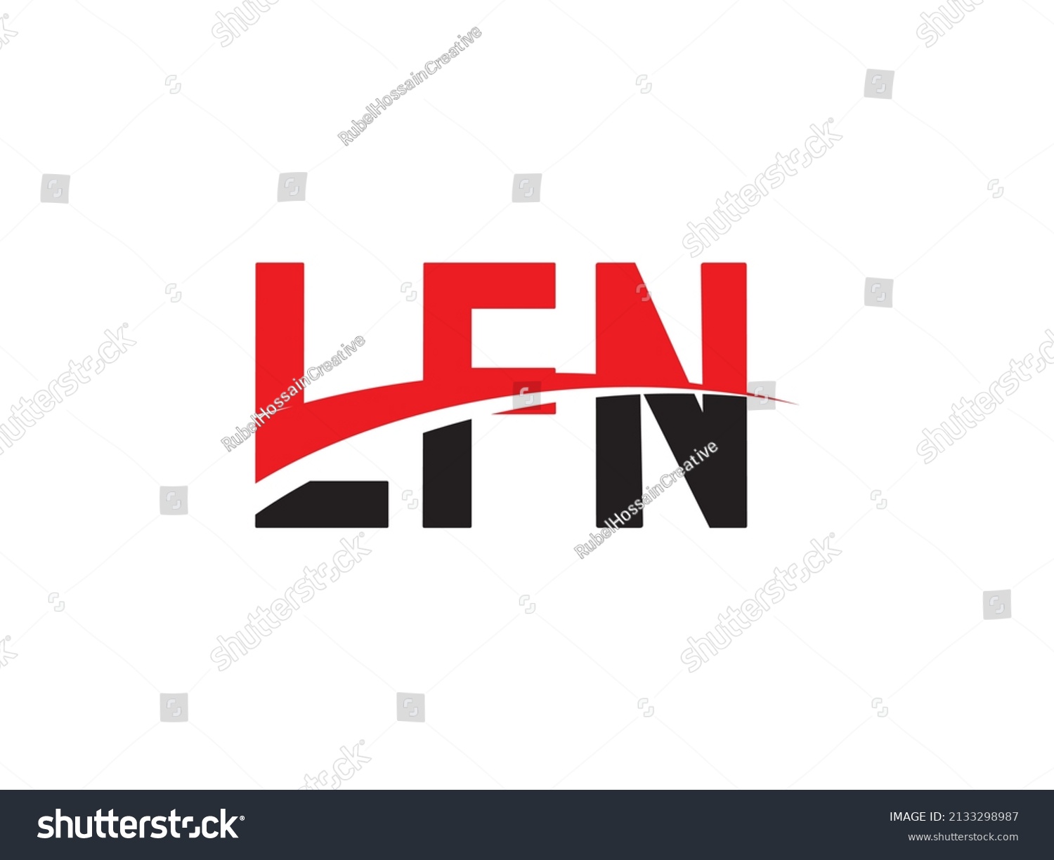 Lfn Letter Initial Logo Design Vector Stock Vector (Royalty Free ...