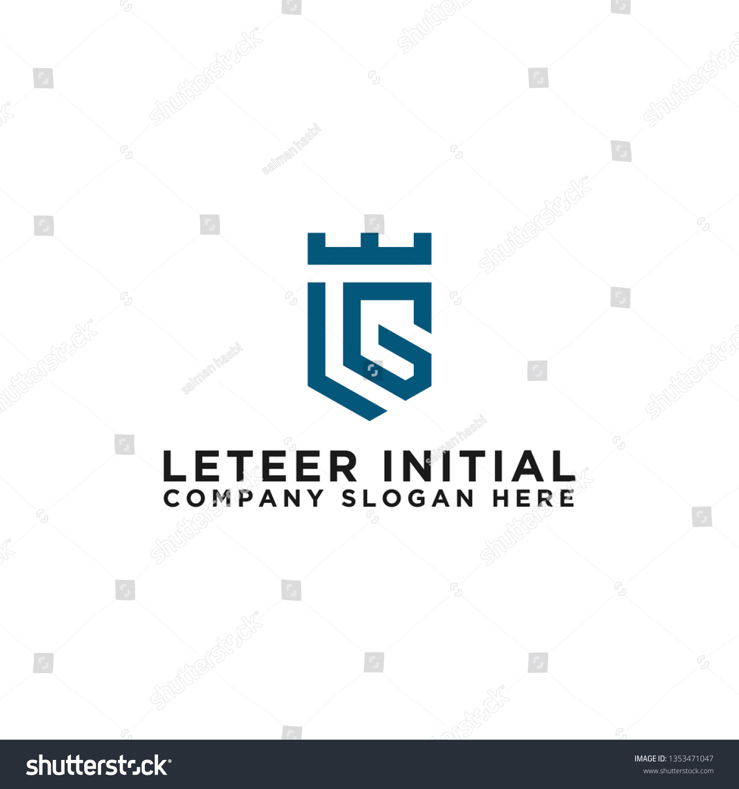 Lg Letters Initial Icon Monogram Inspiration Stock Vector (Royalty Free ...