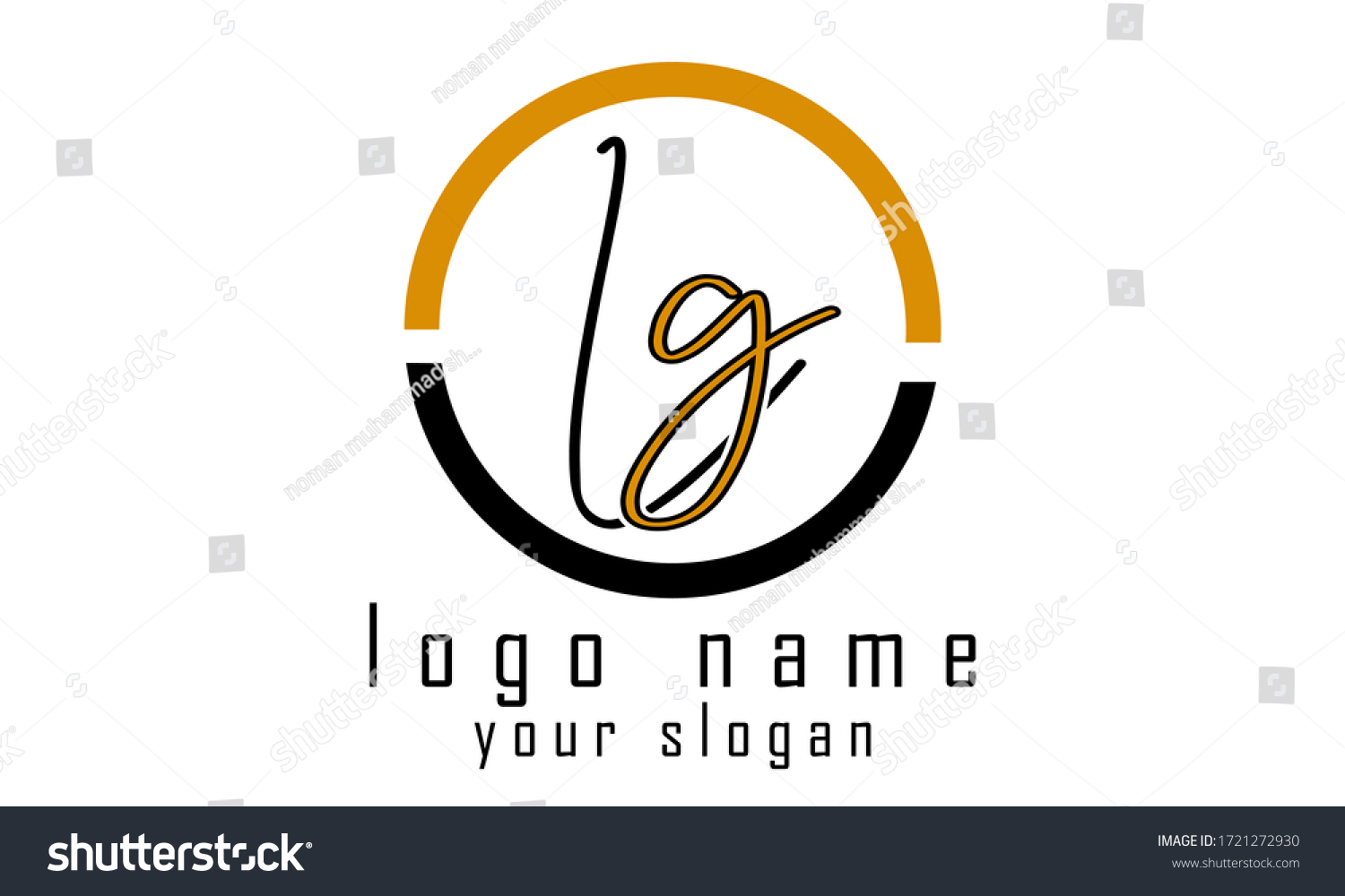 Lg Logo Circle Logo Initials Vector: เวกเตอร์สต็อก (ปลอดค่าลิขสิทธิ์ ...