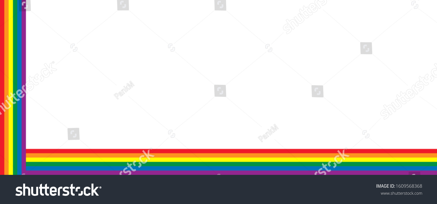Lgbt Flag Rainbow Flag Border Frame: เวกเตอร์สต็อก (ปลอดค่าลิขสิทธิ์ ...