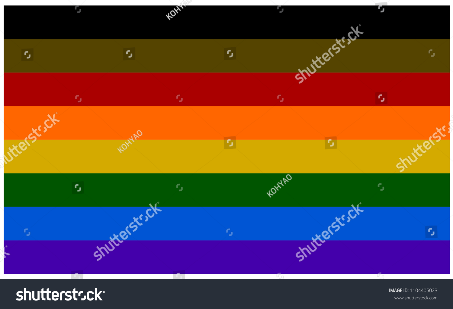 Lgbt Pride Flag New Version Vector Stock Vector (Royalty Free) 1104405023