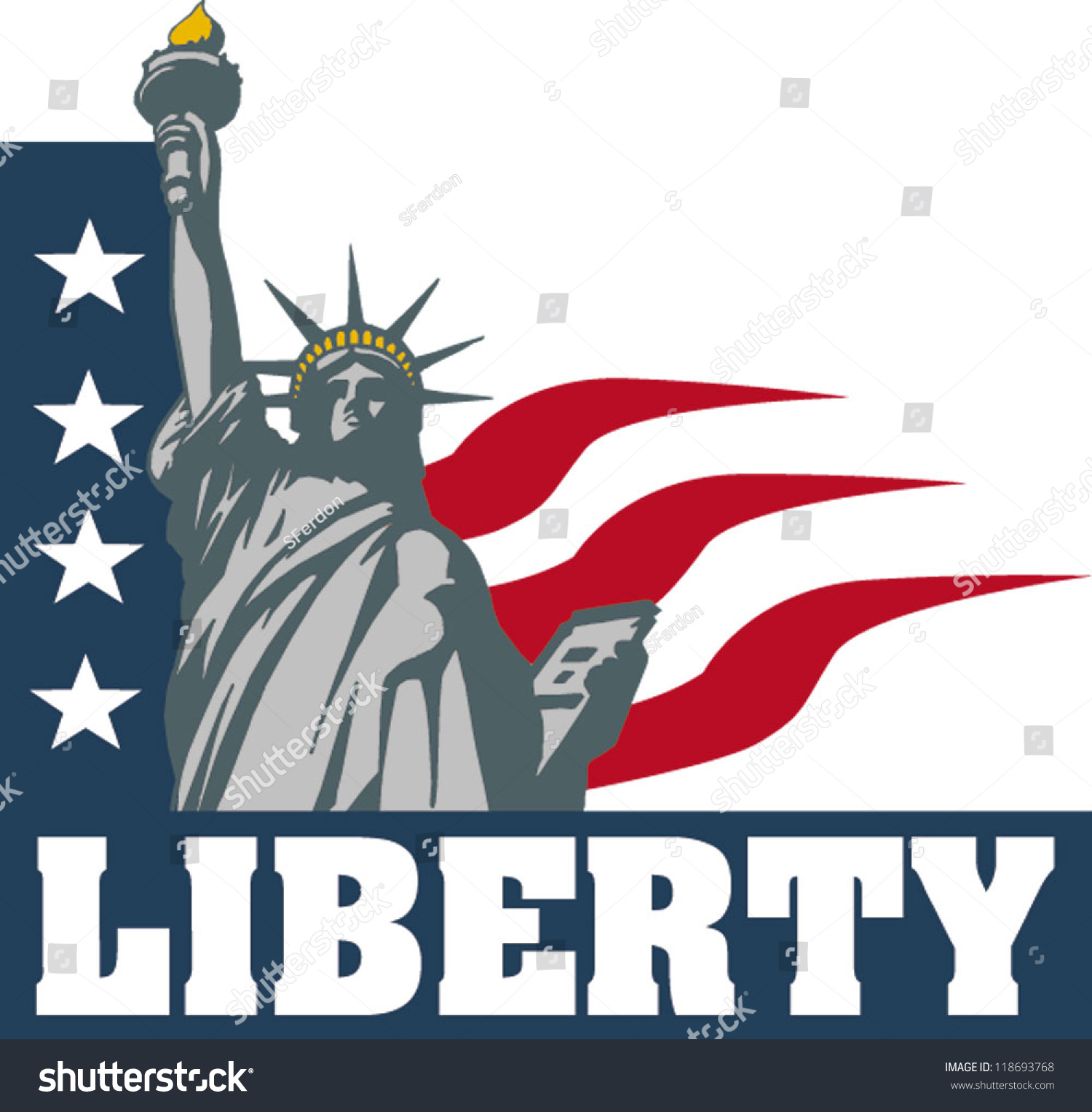Liberty Stock Vector 118693768 - Shutterstock