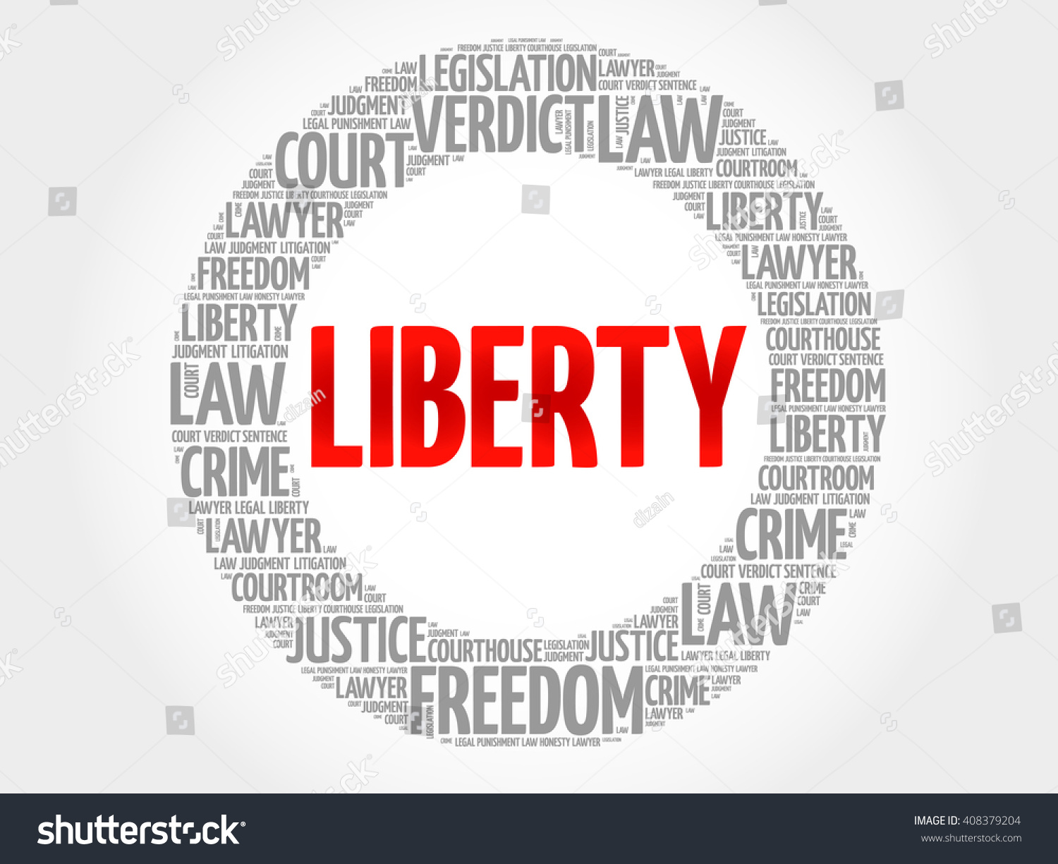 Liberty Word Cloud Concept Stock Vector (Royalty Free) 408379204 ...