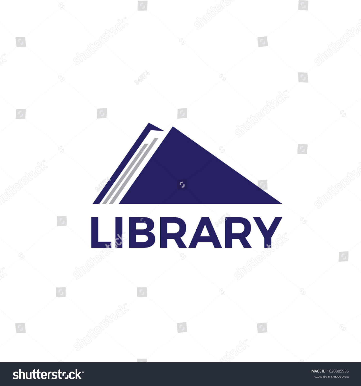 Library Book Logo Concept Illustation: เวกเตอร์สต็อก (ปลอดค่าลิขสิทธิ์ ...