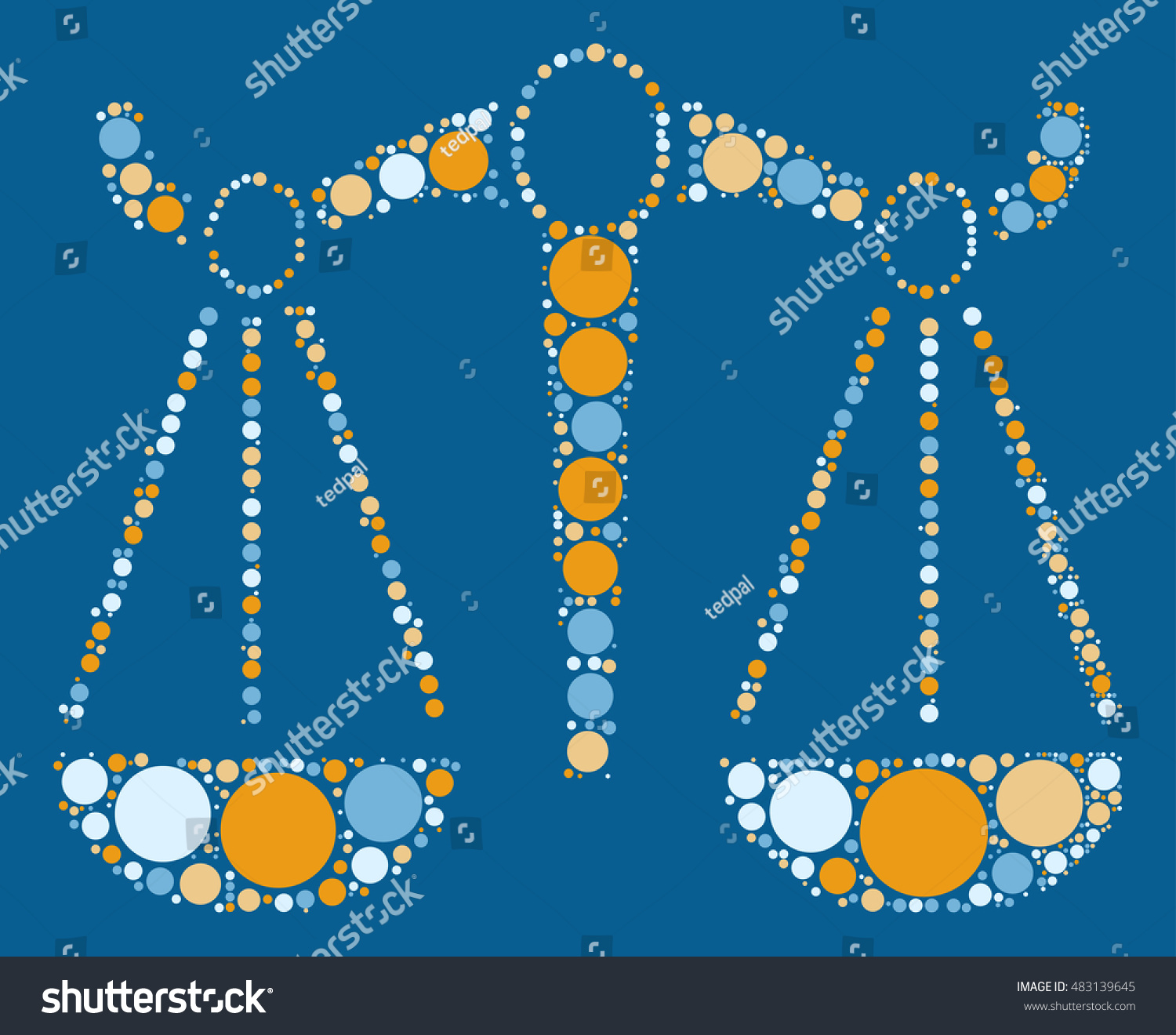 Libras Shape Vector Design By Color Stock Vector (Royalty Free) 483139645