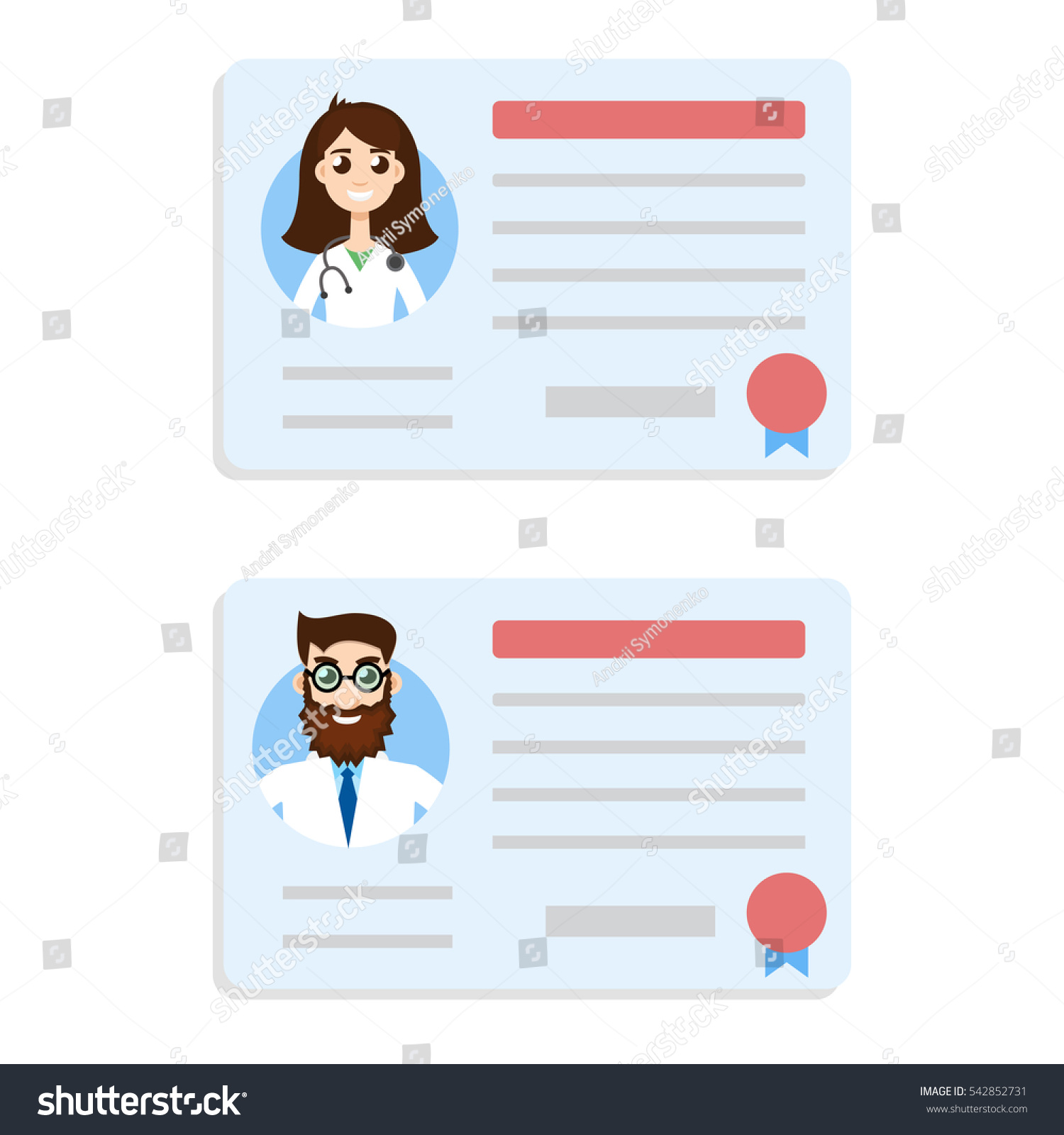 License Doctor Set: vector de stock (libre de regalías) 542852731 ...