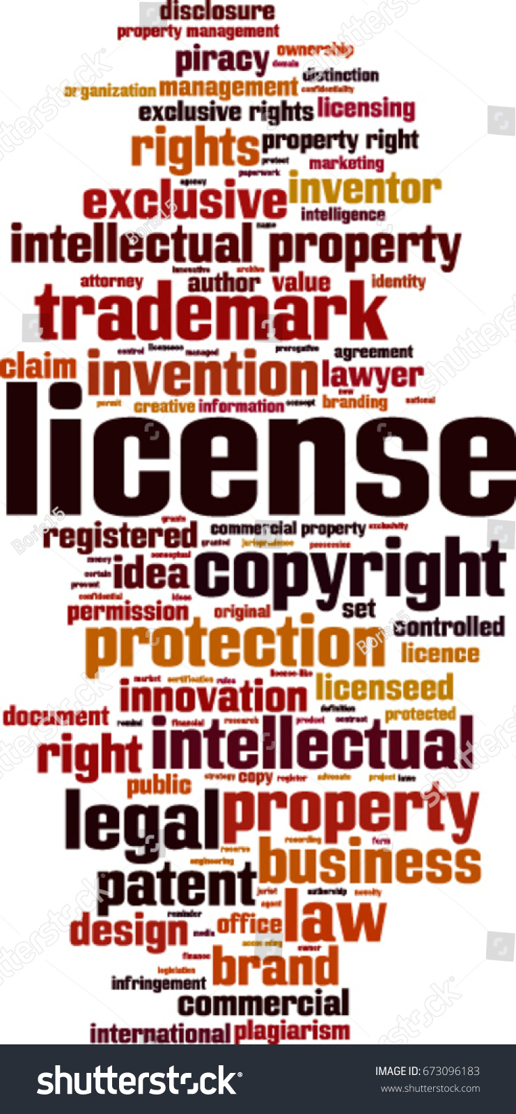 License Word Cloud Concept Vector Illustration Stock Vector (Royalty ...