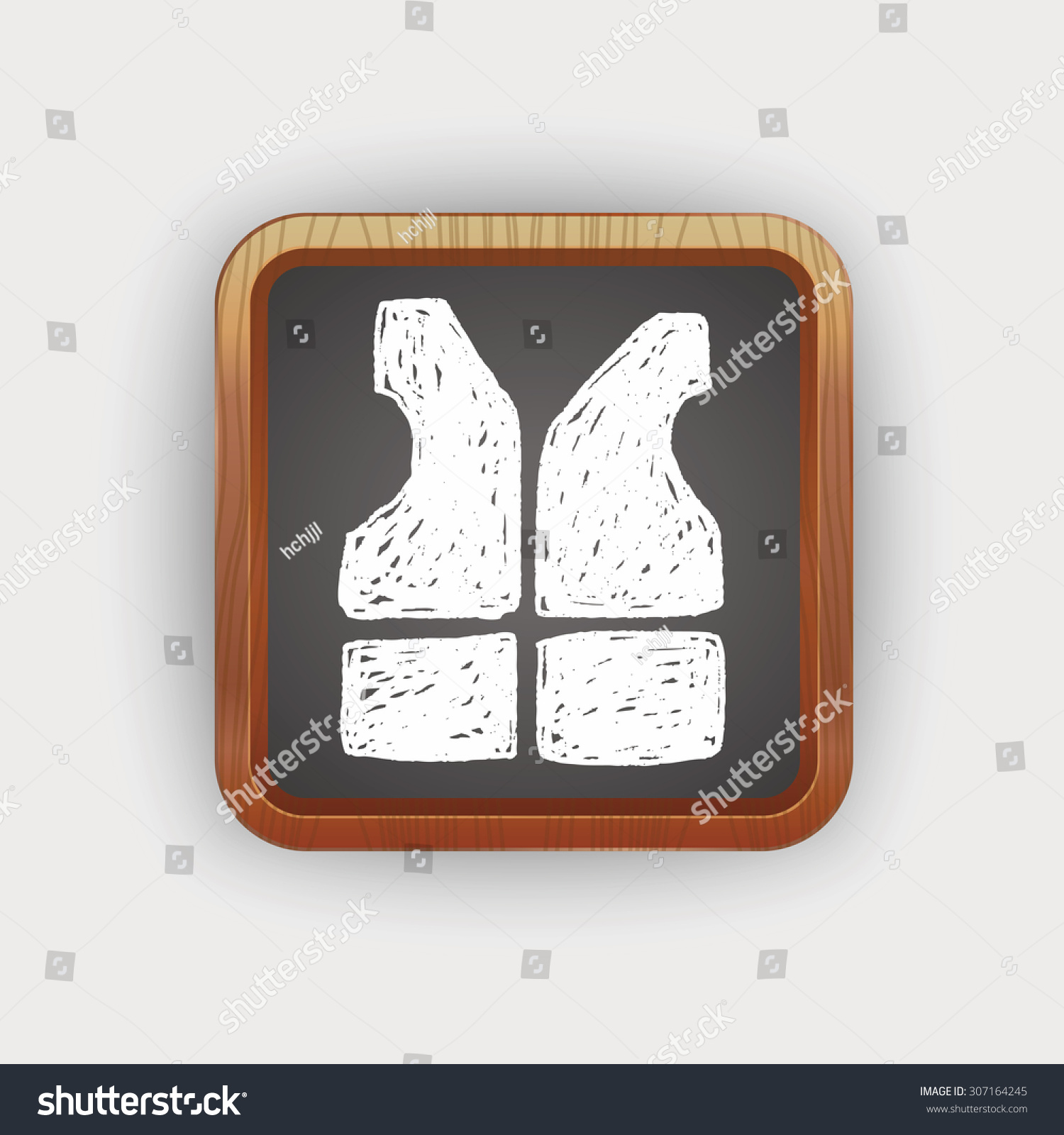 Life Jacket Doodle Stock Vector (Royalty Free) 307164245 | Shutterstock