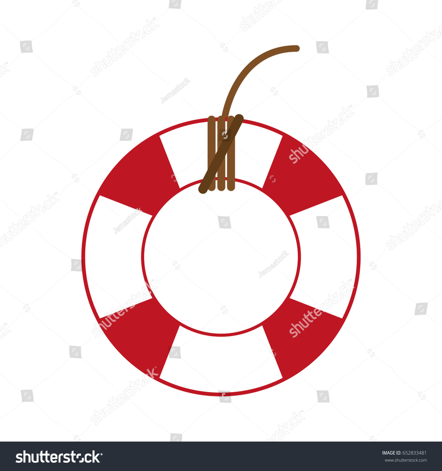 Life Preserver Icon Image Stock Vector (Royalty Free) 652833481 ...