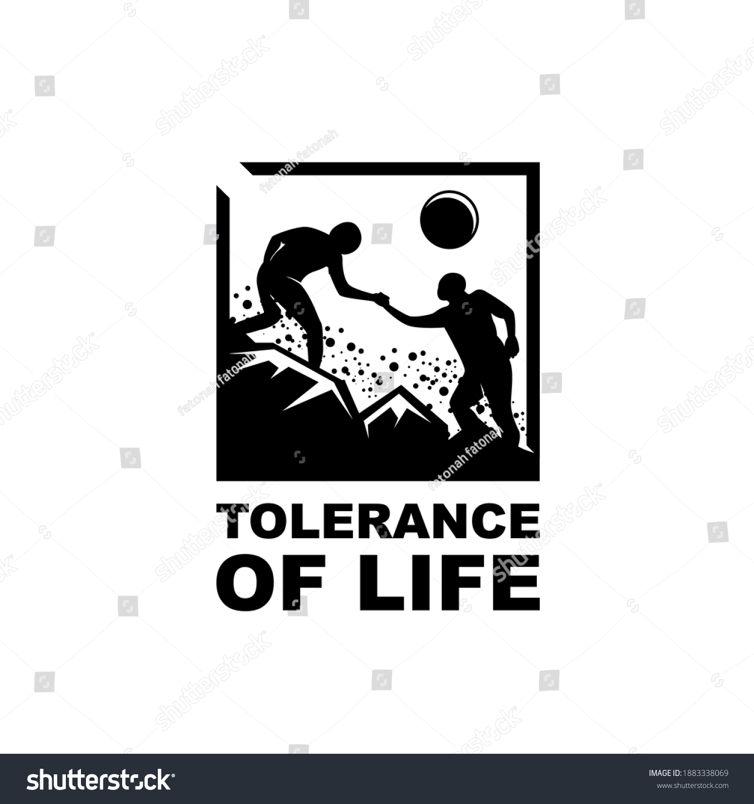 Life Tolerance Logo Design Vector Stock Vector (Royalty Free) 1883338069