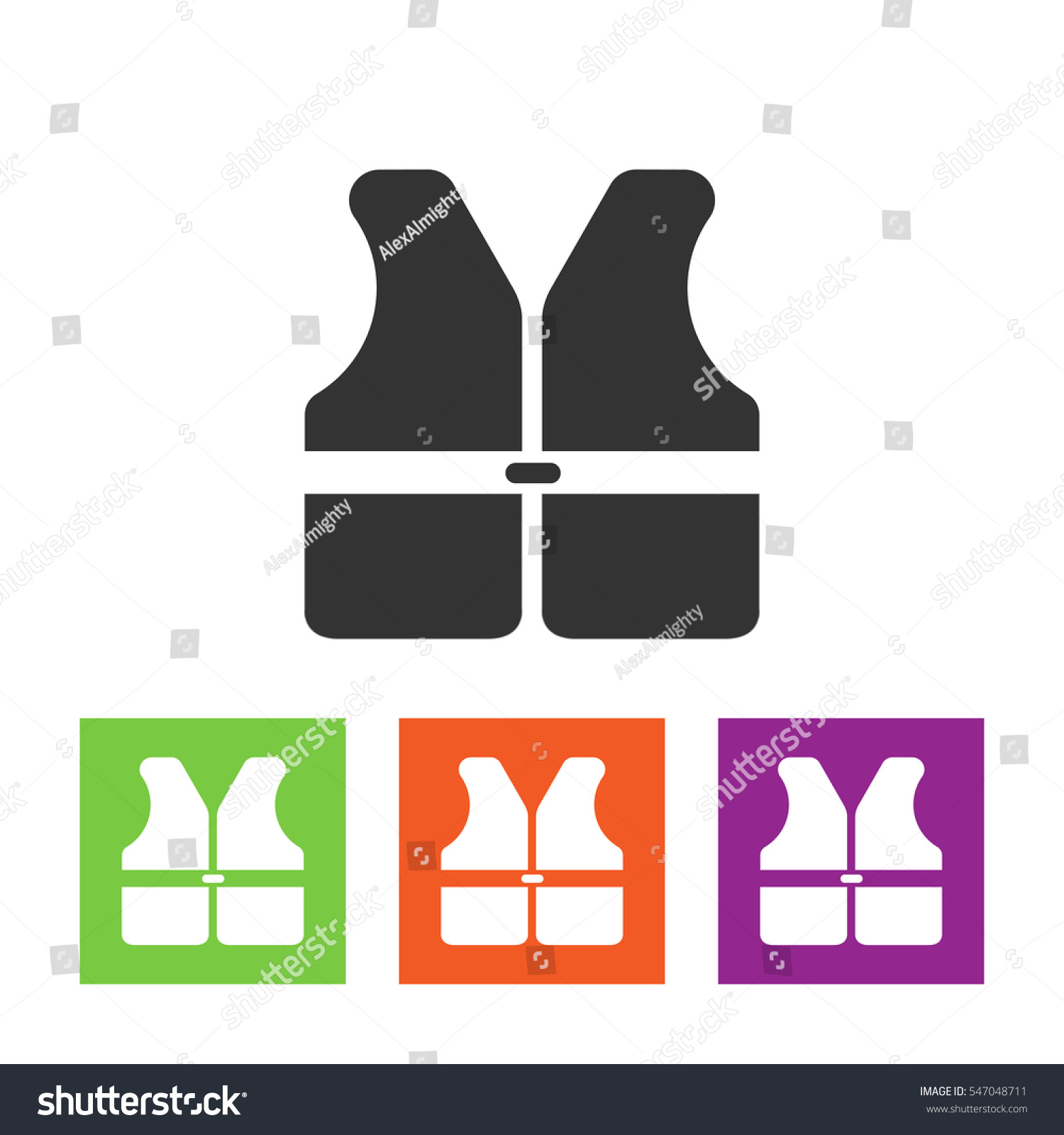 Life Vest Vector Stock Vector (Royalty Free) 547048711 | Shutterstock