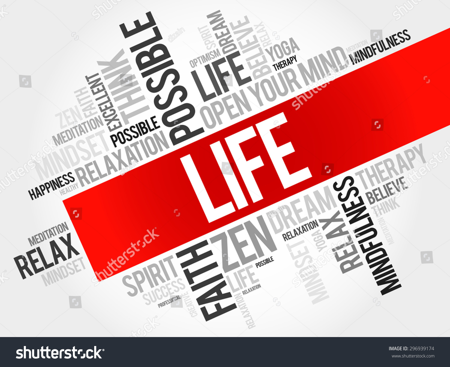 Life Word Cloud Concept Stock Vector (Royalty Free) 296939174 ...