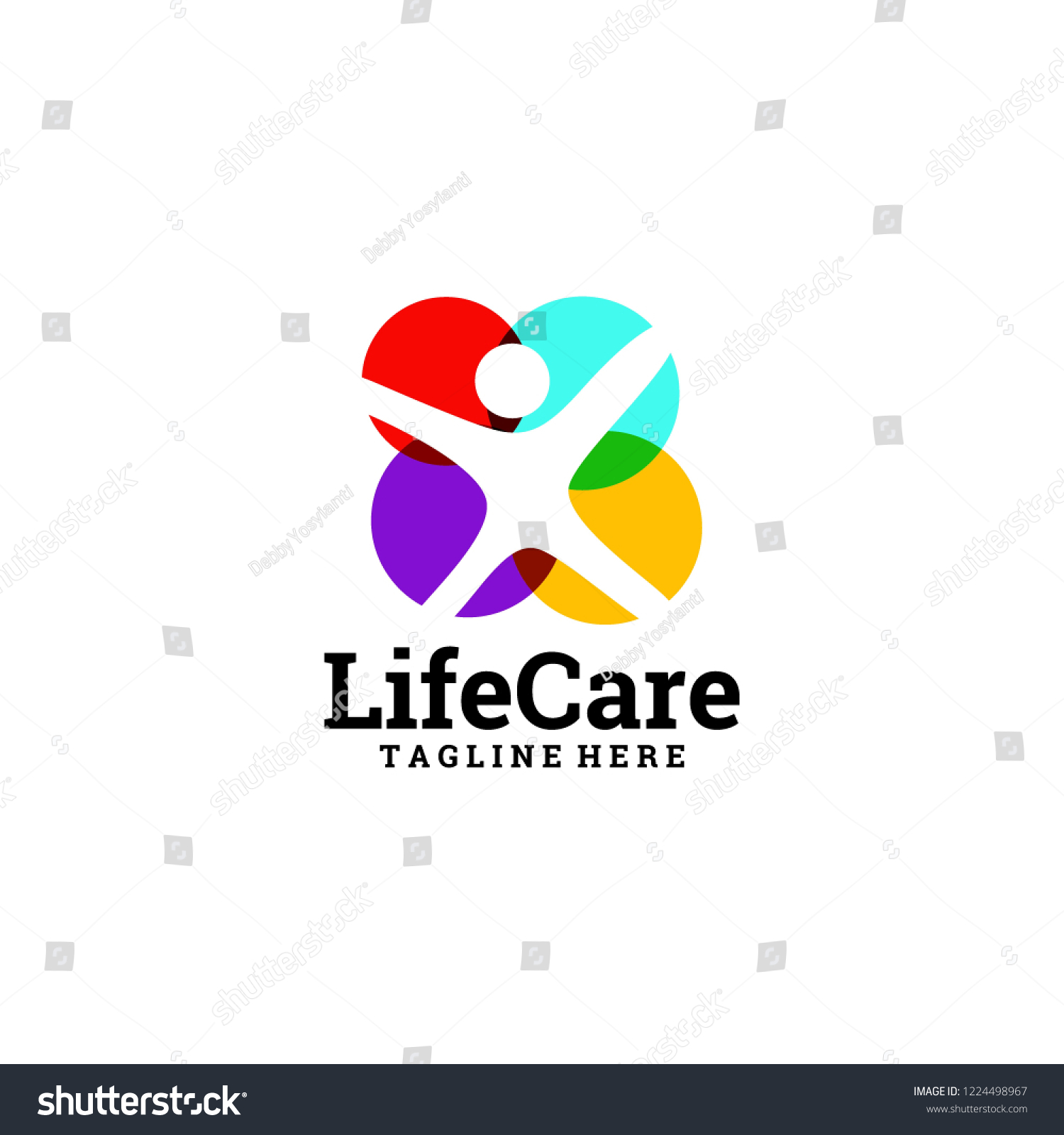 Lifecare Logo Design Stock Vector (Royalty Free) 1224498967 Lifecare Logo Design Stock Vector (Royalty Free) 1224498967