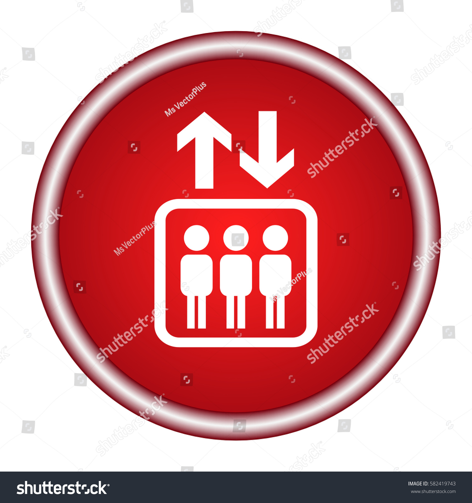 Lift Symbol Vector Stock Vector (Royalty Free) 582419743