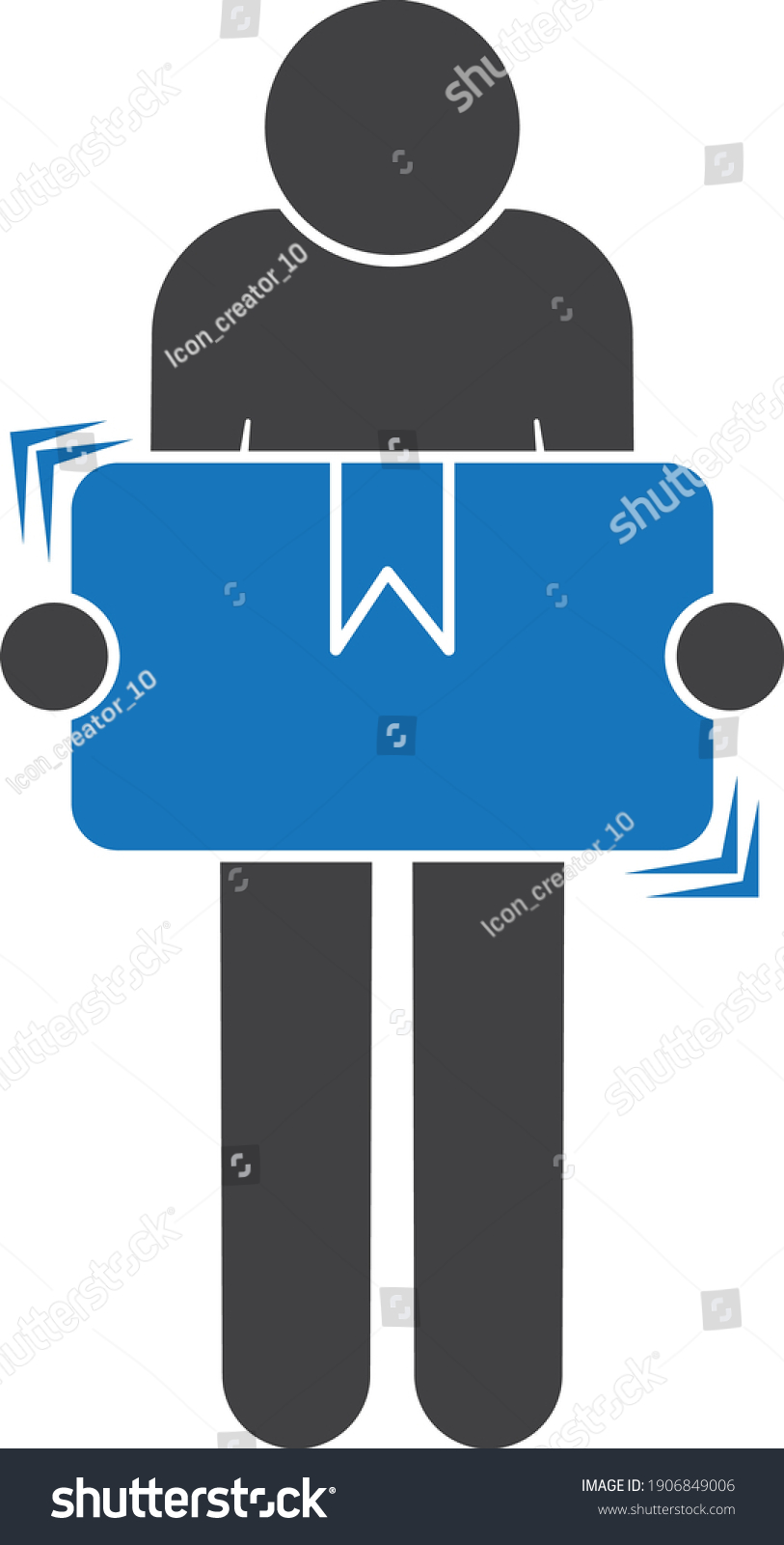 Lifting Hazard Icon Handling Goods Rule Stock Vector (Royalty Free ...