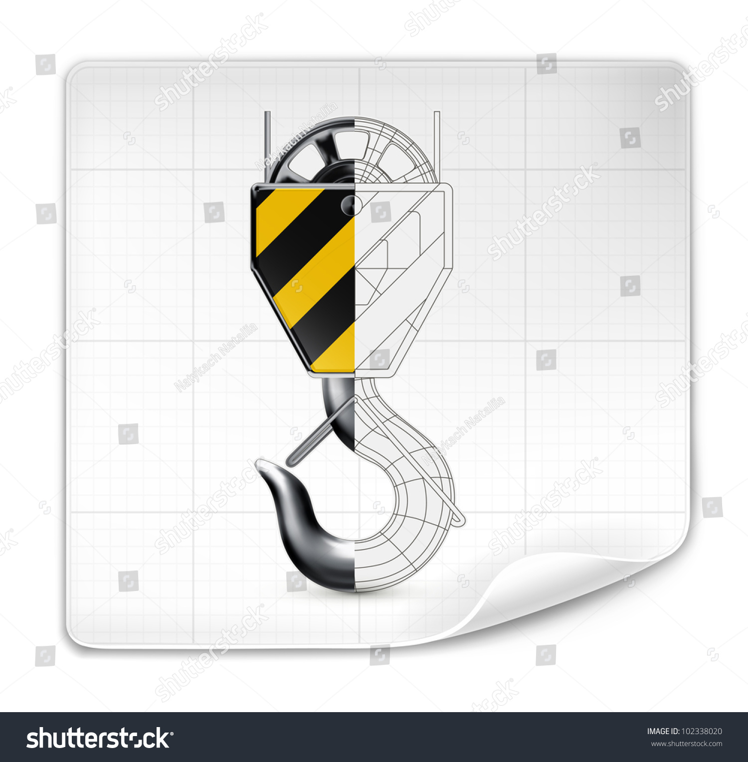 Lifting Hook Drawing Vector: เวกเตอร์สต็อก (ปลอดค่าลิขสิทธิ์) 102338020 ...