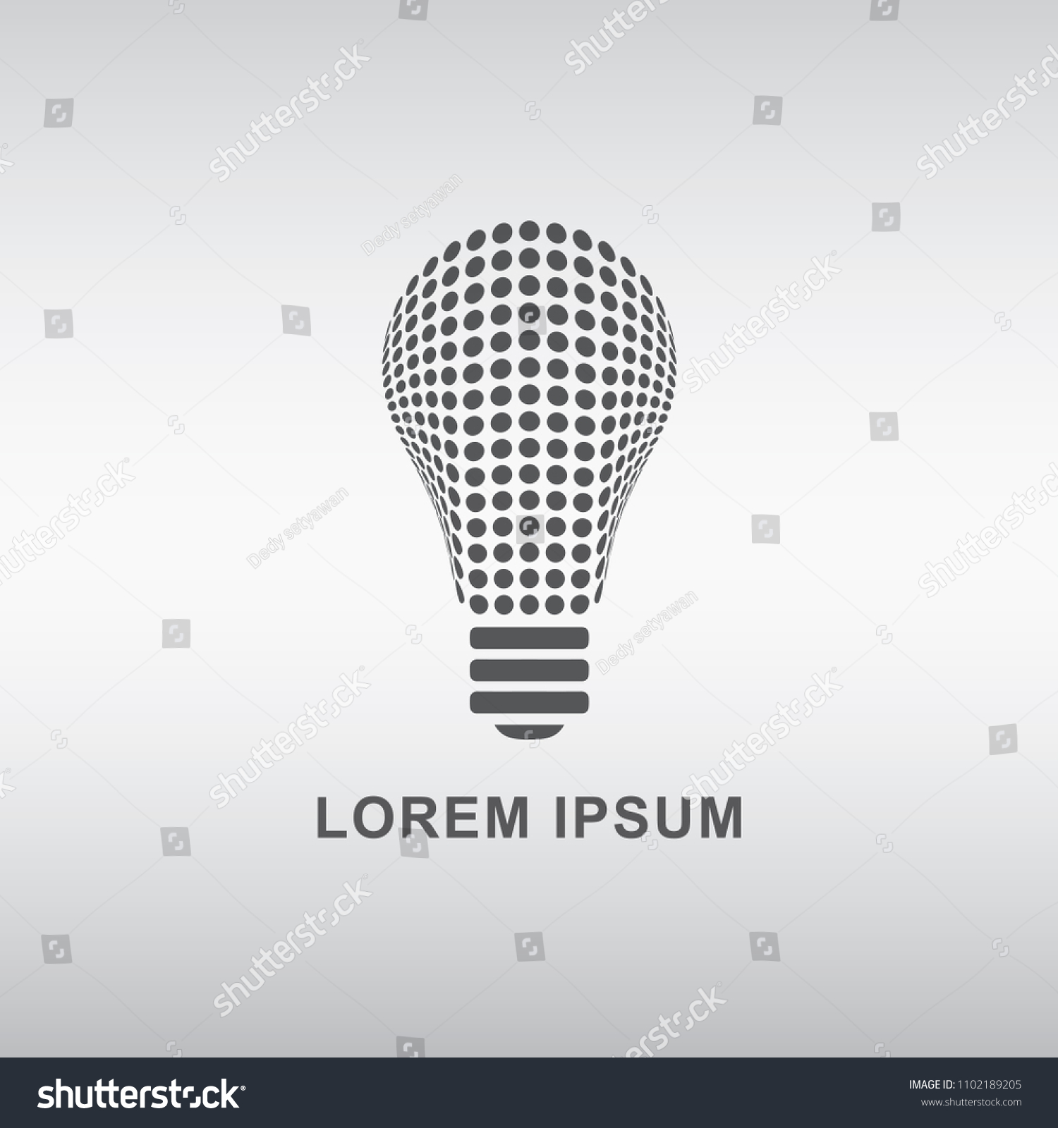 Light Bulb Idea Concept Template Vector Stock Vector (Royalty Free ...