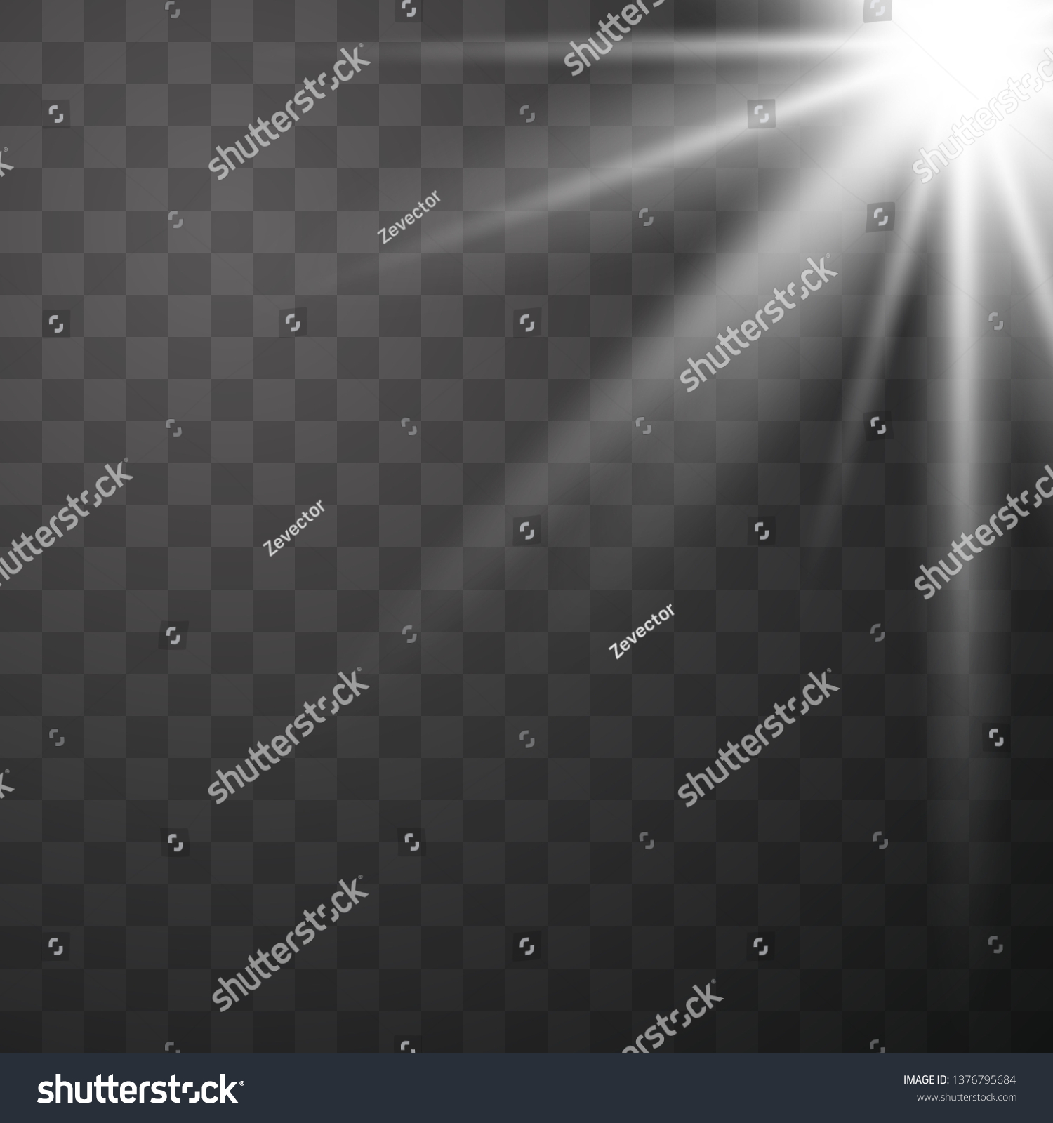 Light Effect On Transparent Background Graphic Stock Vector (Royalty ...