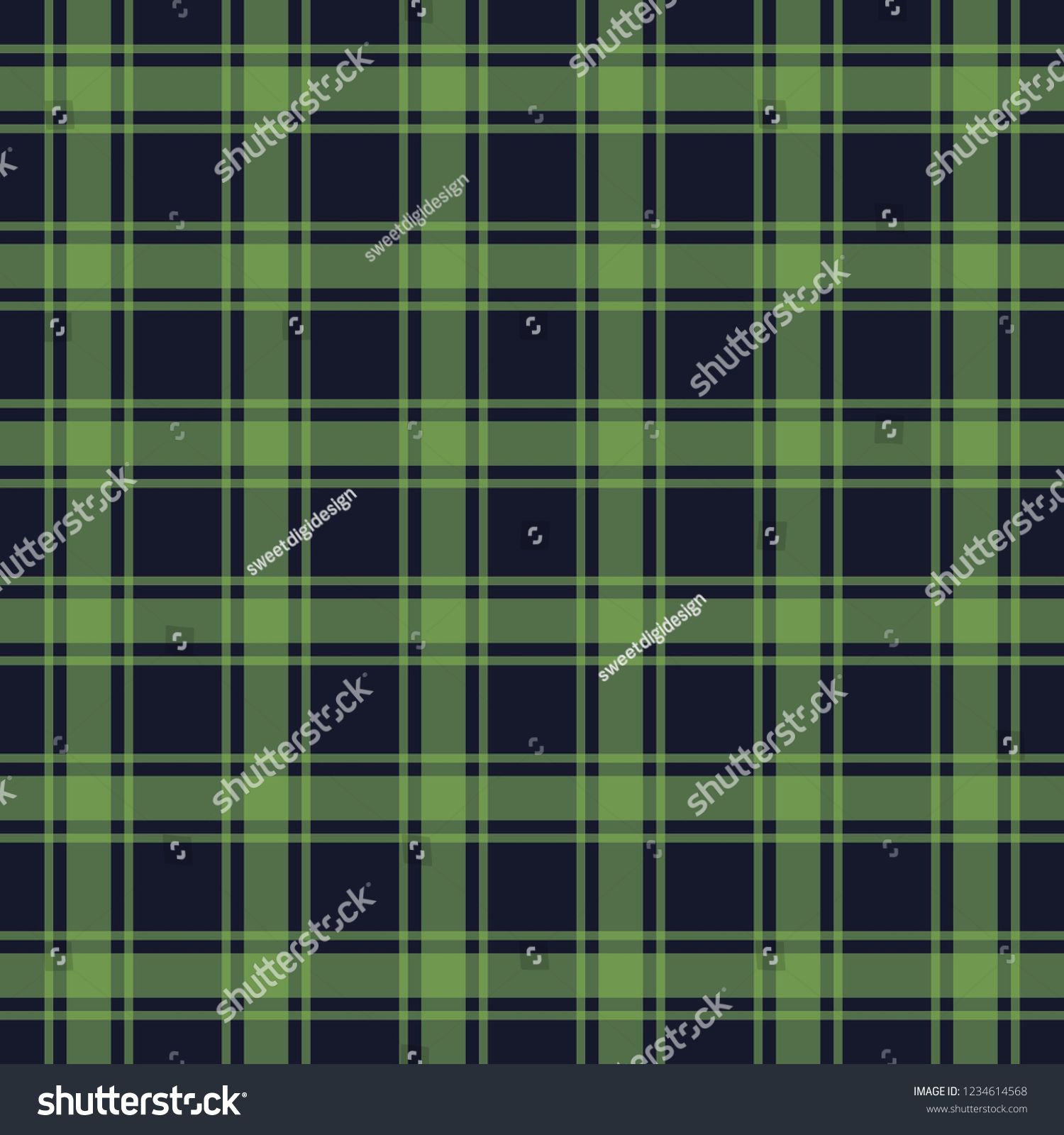 Light Green Gingham Dark Background Stock Vector (Royalty Free ...