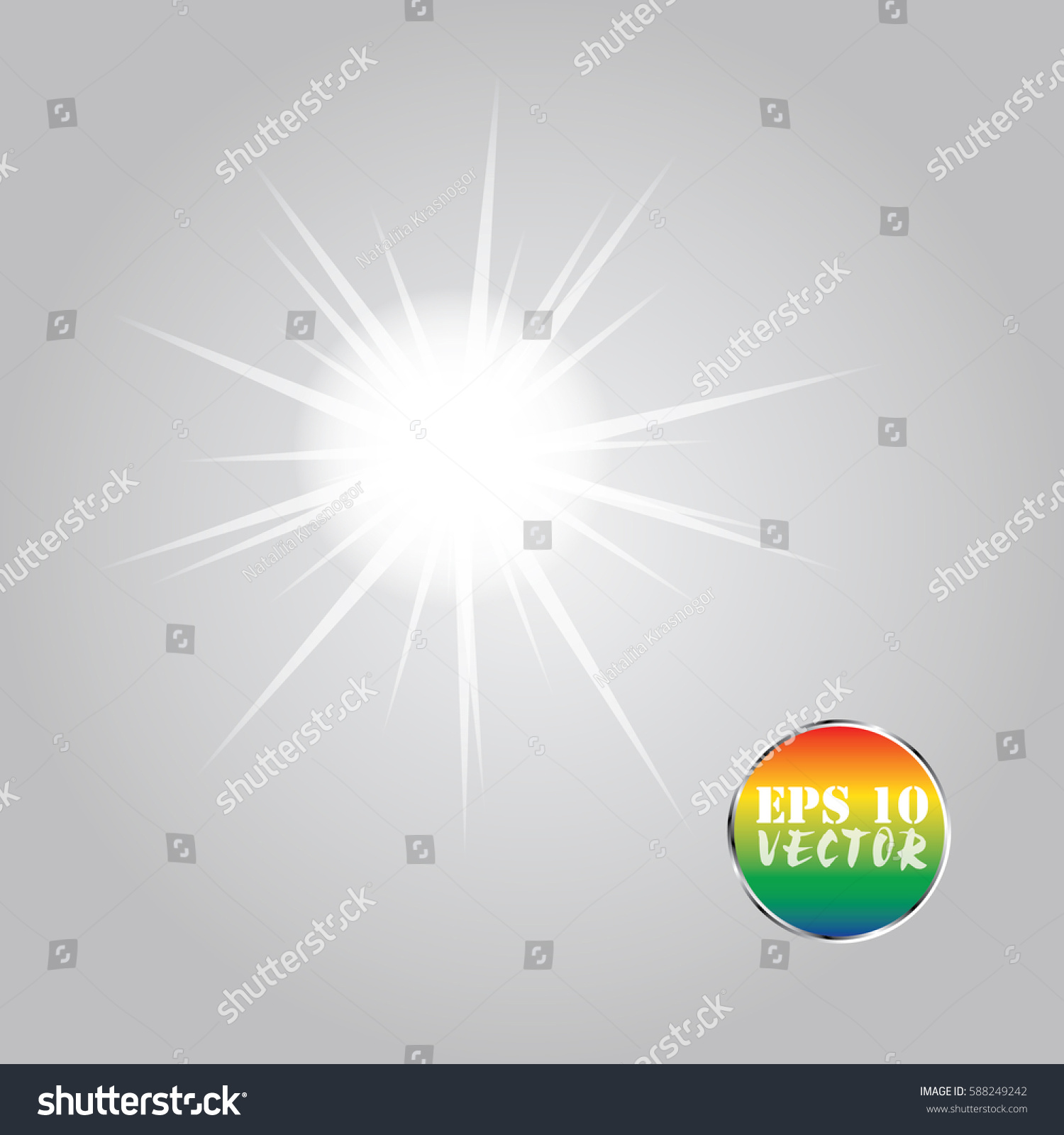 Light Hotspot On Transparent Background Stock Vector (Royalty Free ...