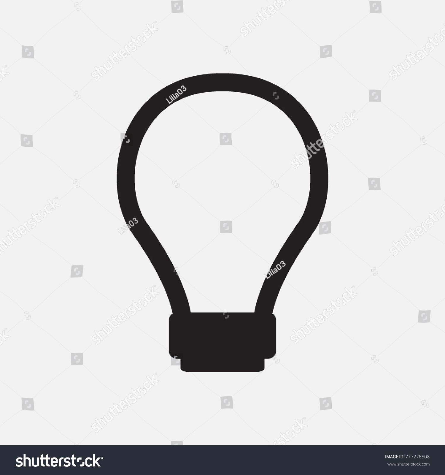 Lightbulb Badge Eps 10 Stock Vector (Royalty Free) 777276508