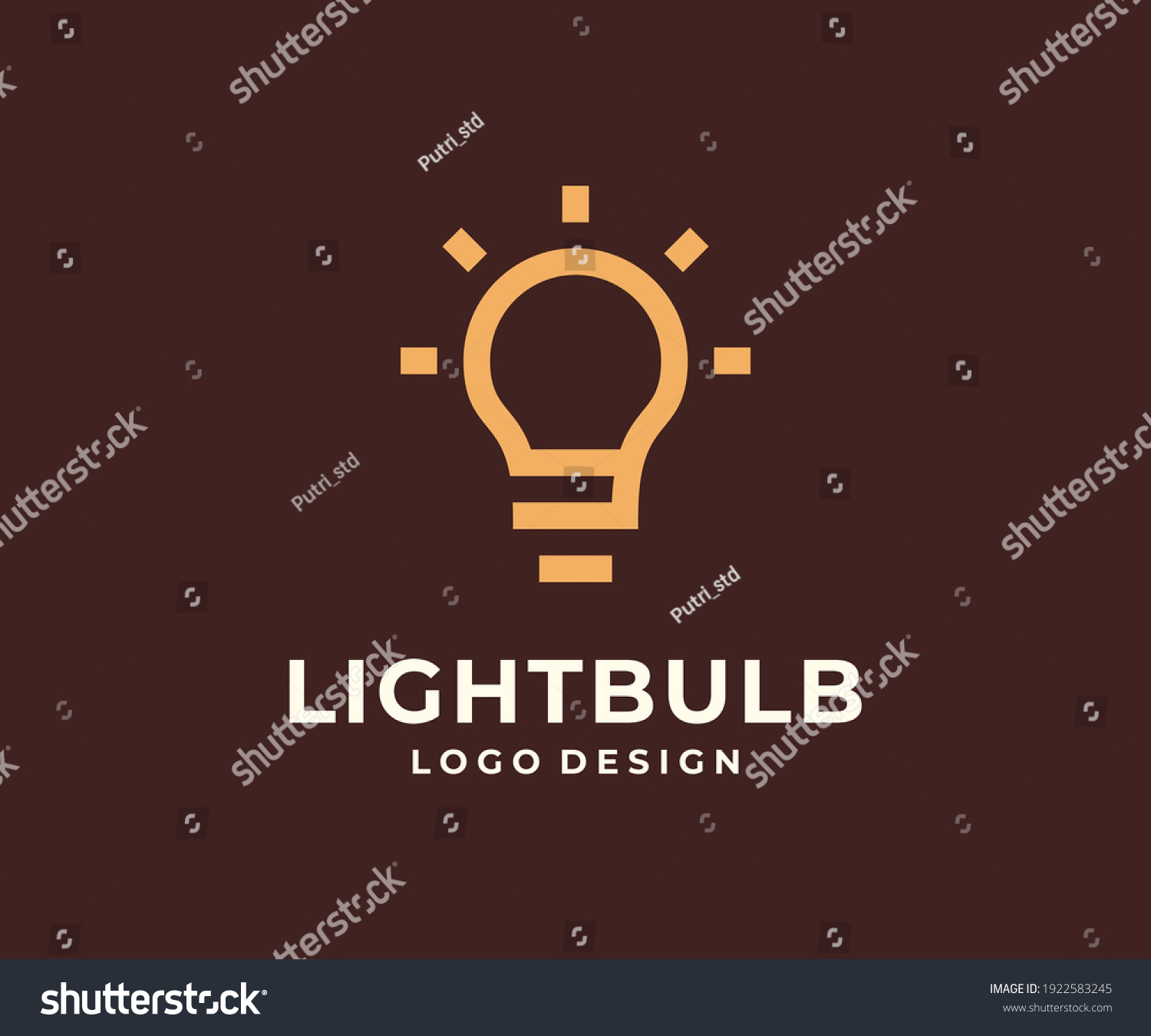 Lightbulb Logo Design Vector Template Stock Vector (Royalty Free ...